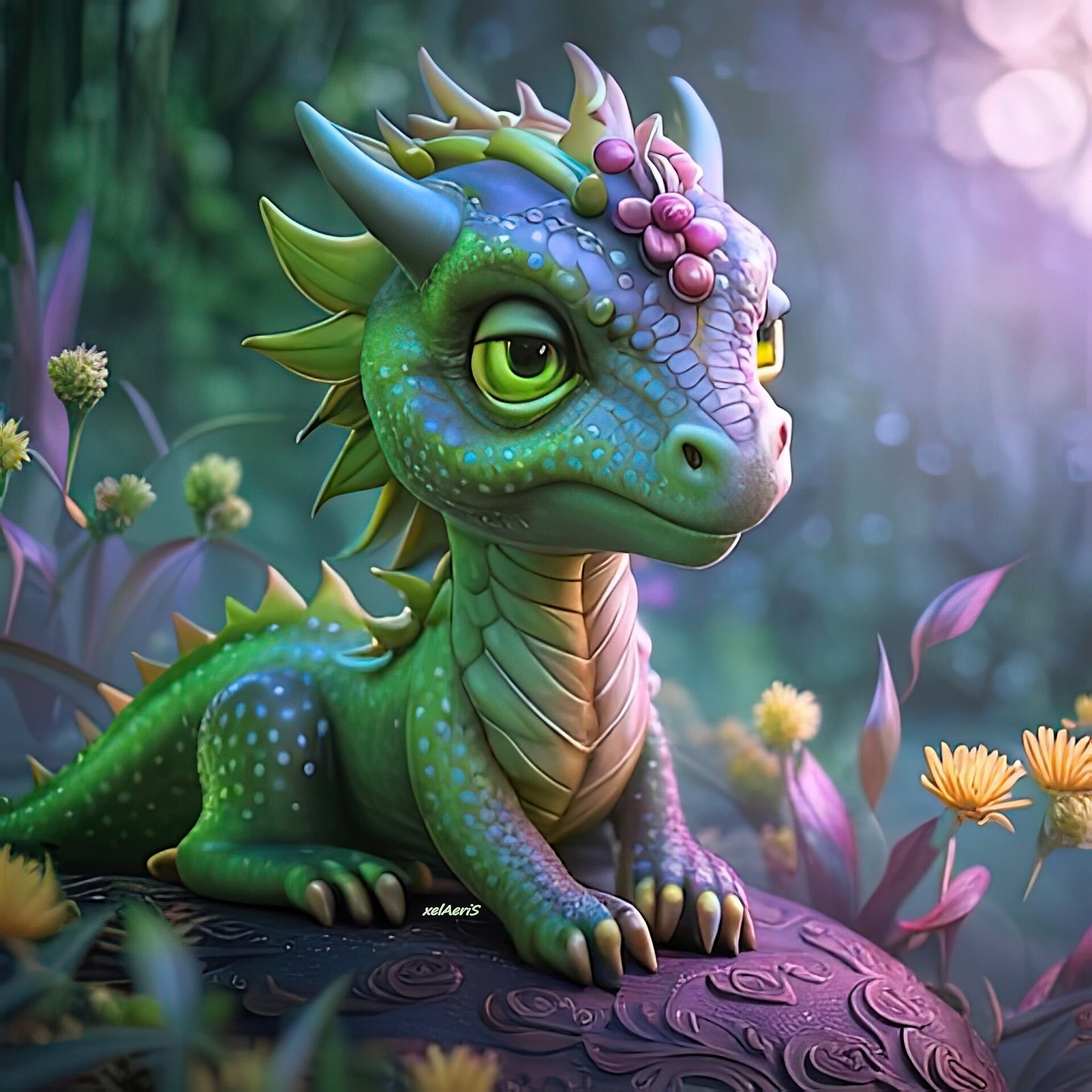 ArtStation - 🎨 Cute Dragon Baby 🐲