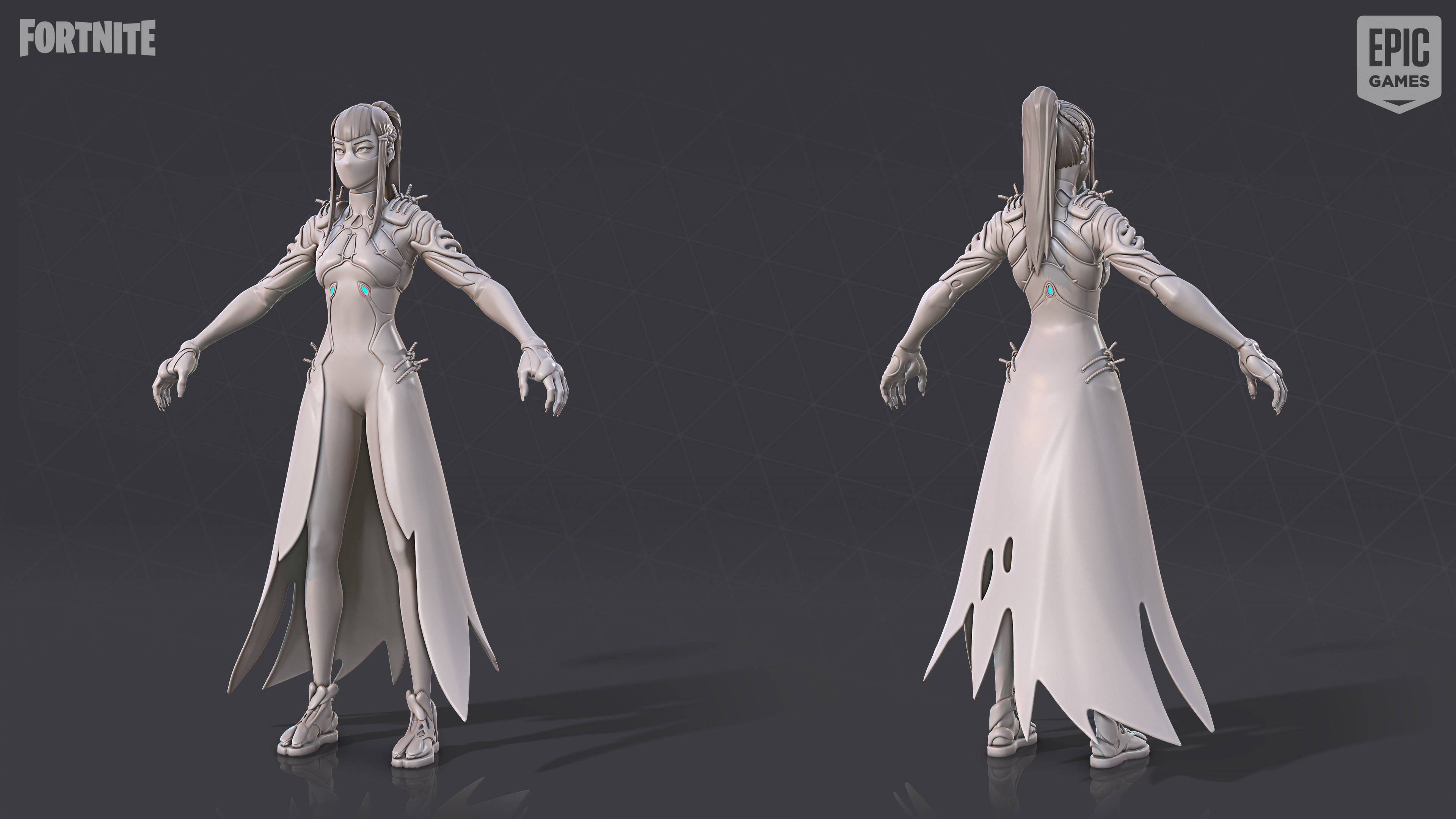 RABCAT GAME ART - Fortnite Battle Royale - "MIZUKI" Outfit