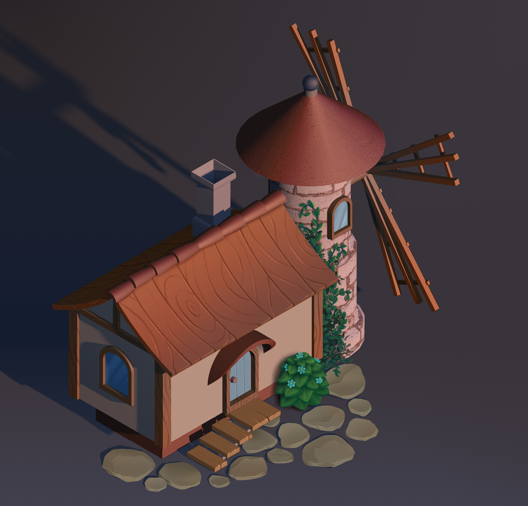 ArtStation - Isometric mill