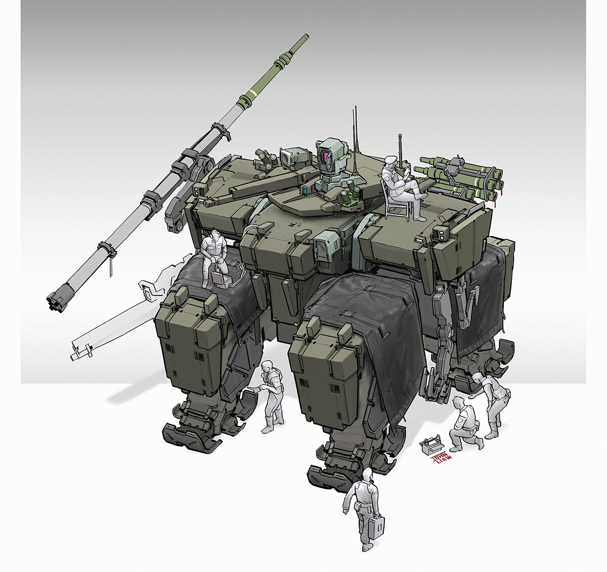 ArtStation - Tank Mech 280423