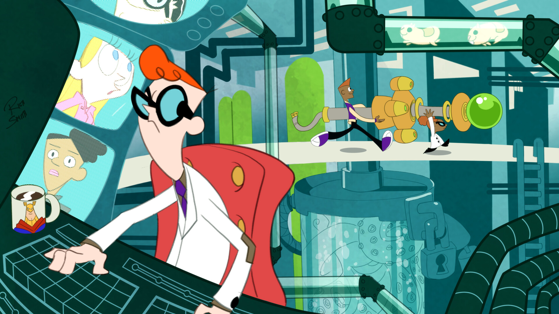 ArtStation - Another Dexter's Lab Pitch Illustration