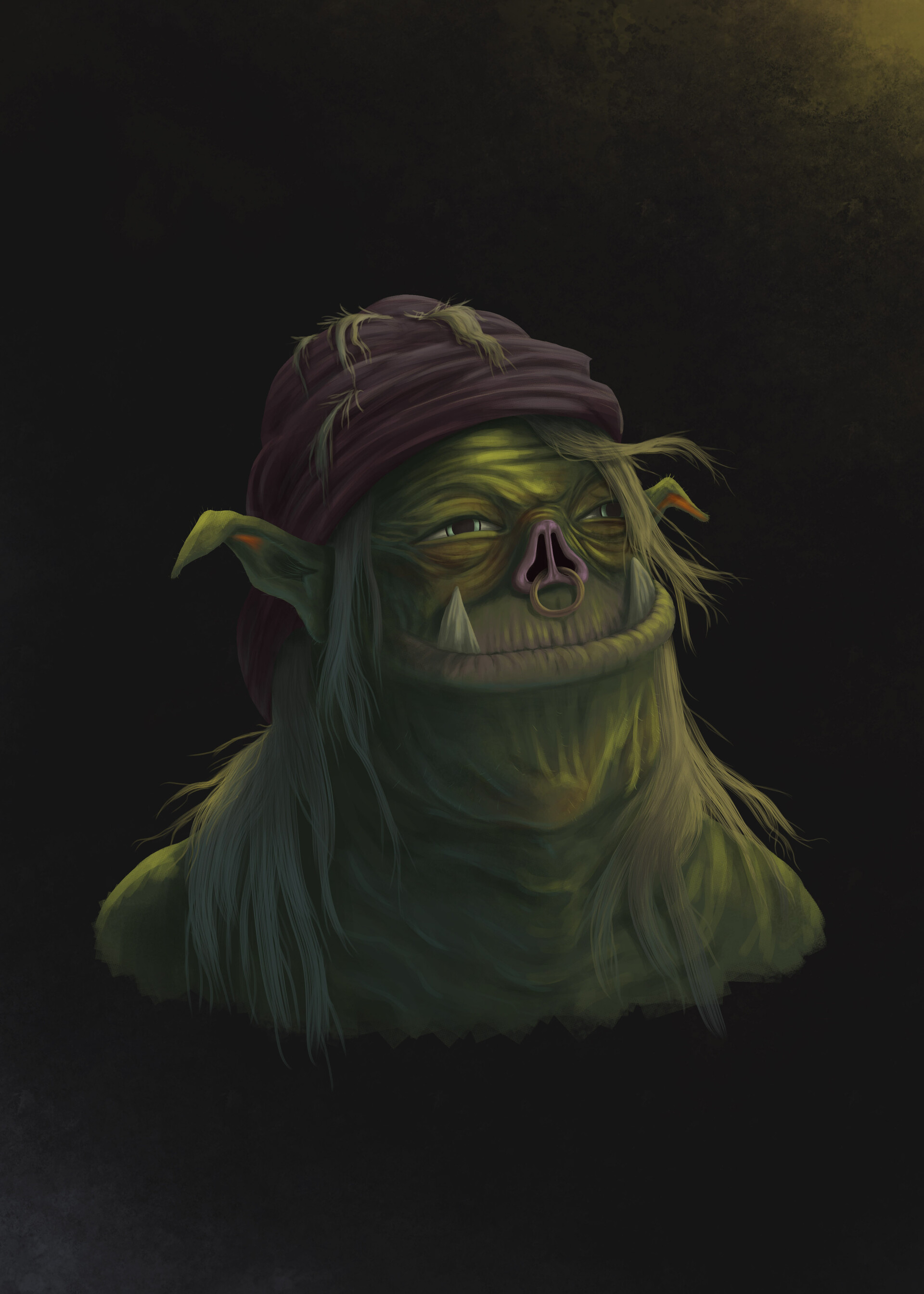 ArtStation - Old Female Orc Portrait