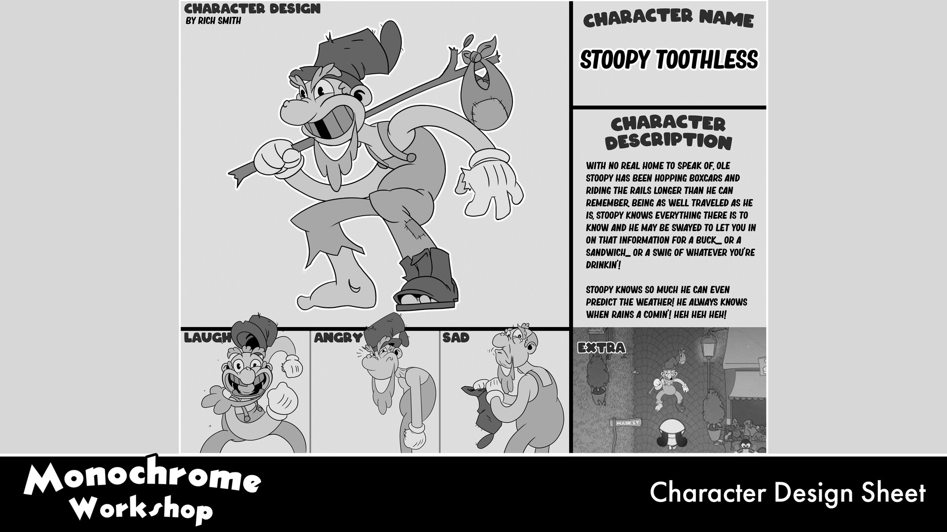 ArtStation - Character Designs for Monochrome RPG