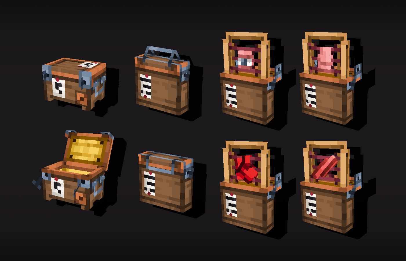 ArtStation - Myr - Storage box and study suitcase