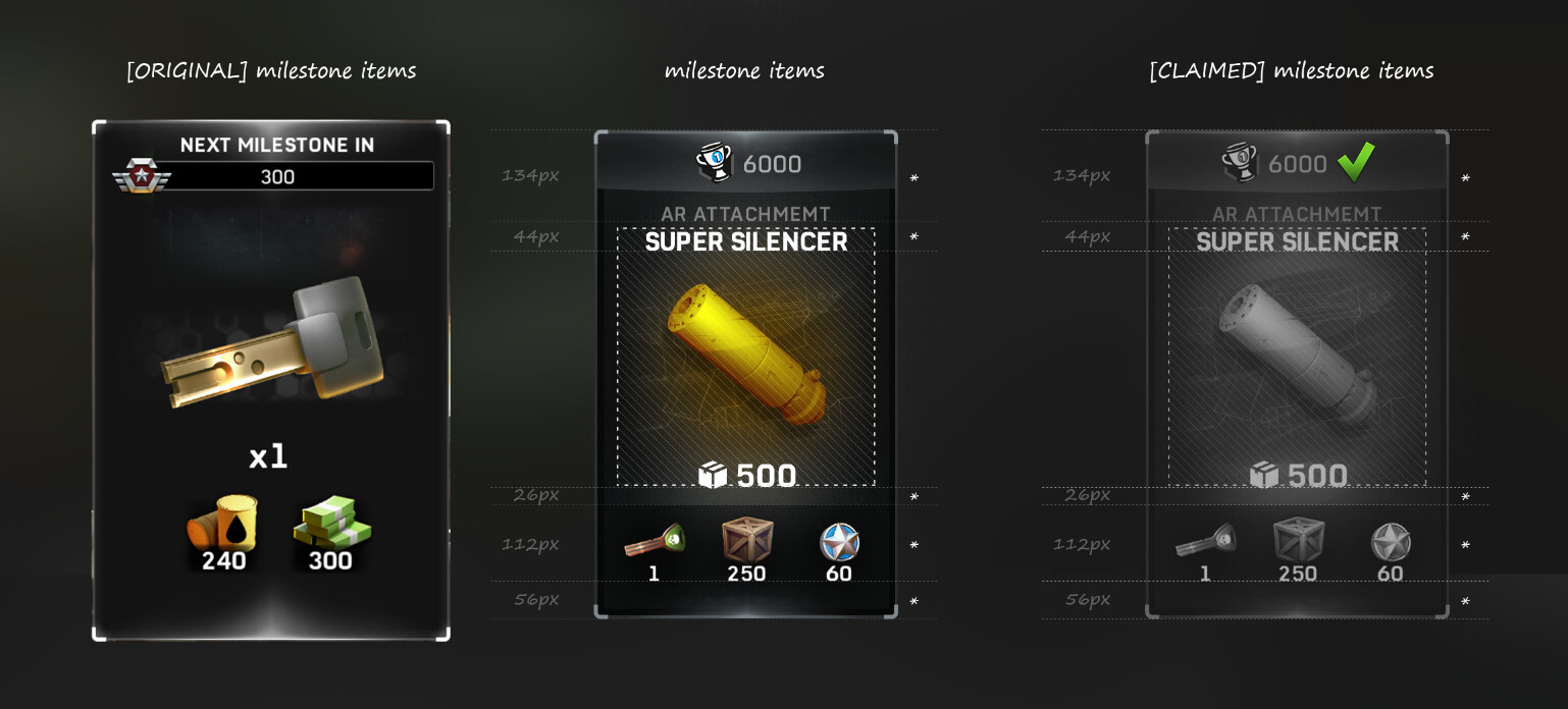 Anton Shmetelko - Left to Survive. Item cards update. UI/UX Design