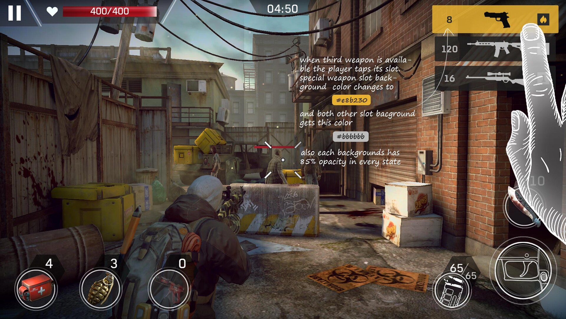 Anton Shmetelko - Left to Survive. Loadout and Event. UI/UX Design