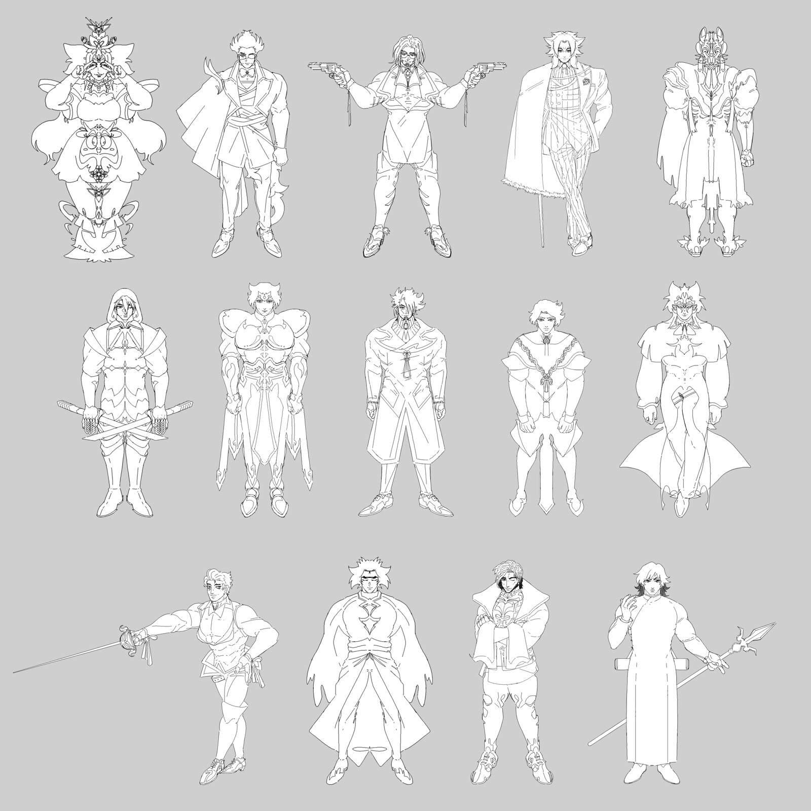 Maryam Alinaqi - Character Full Body Illustrations