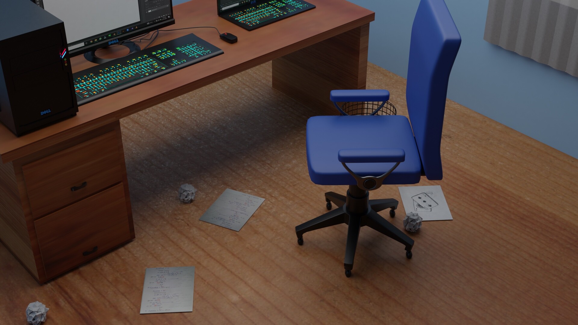 ArtStation - 3d graphics designer workspace