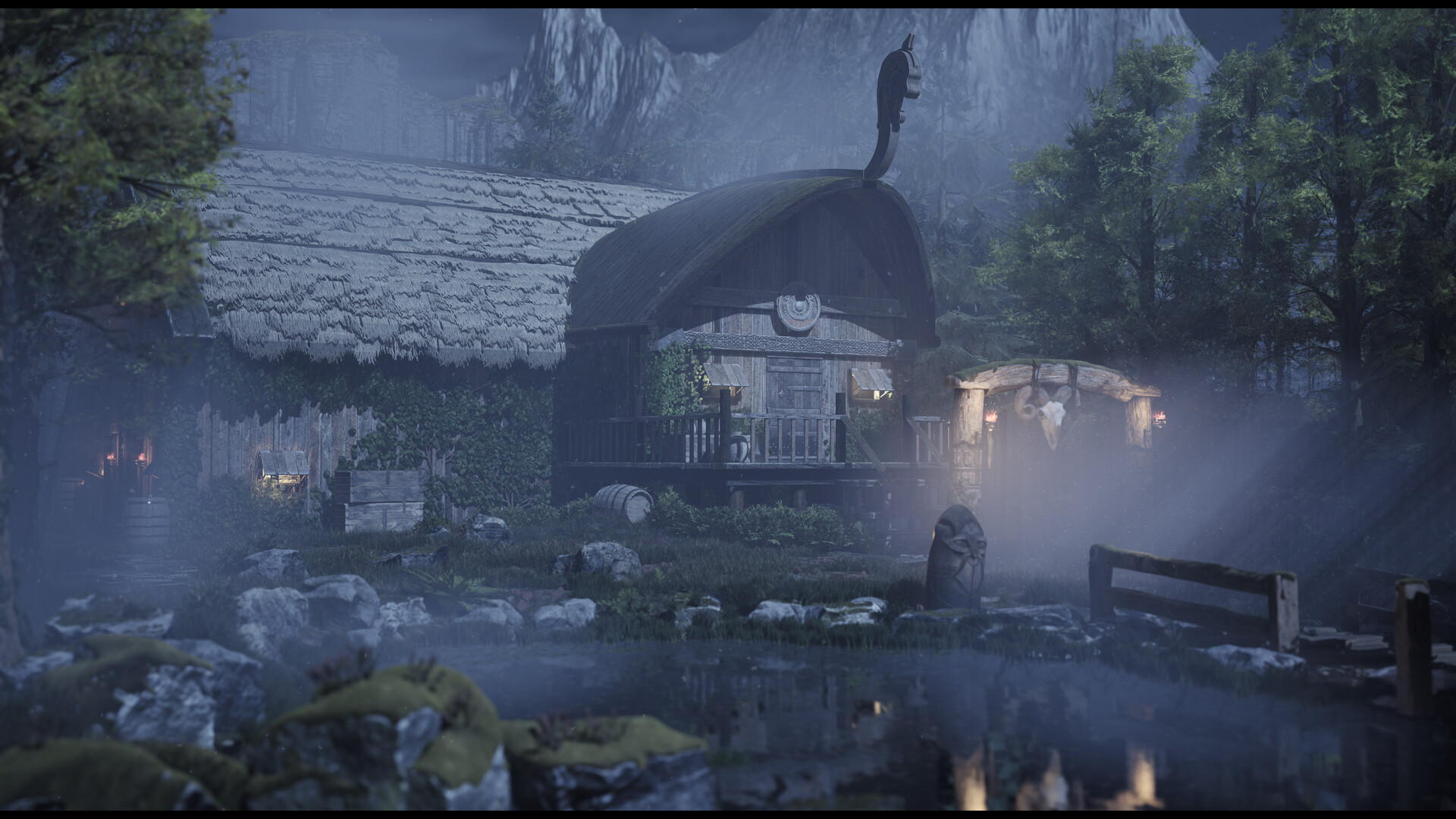 ArtStation - Norse Long House