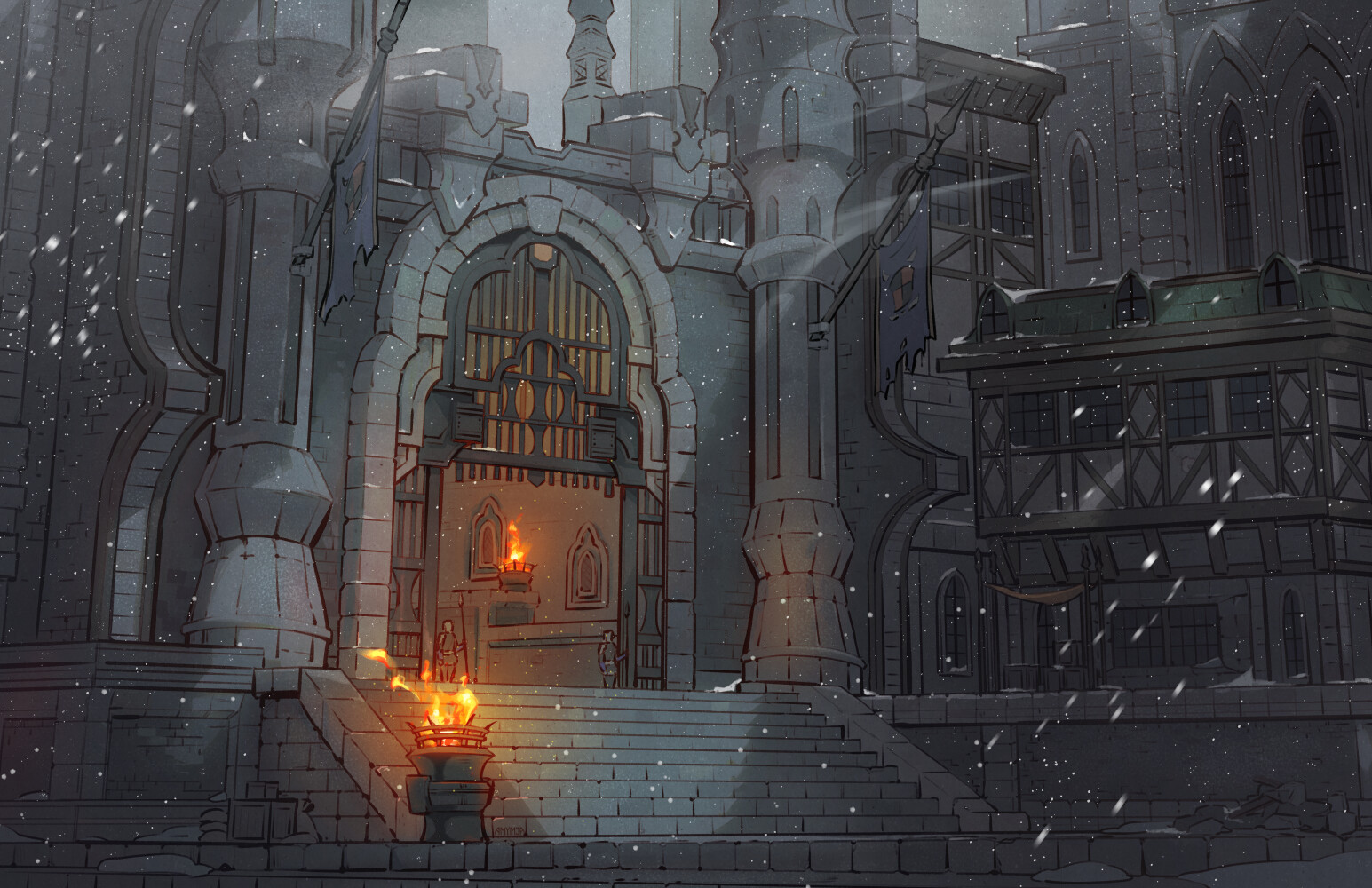 ArtStation - The Gates of Ishgard