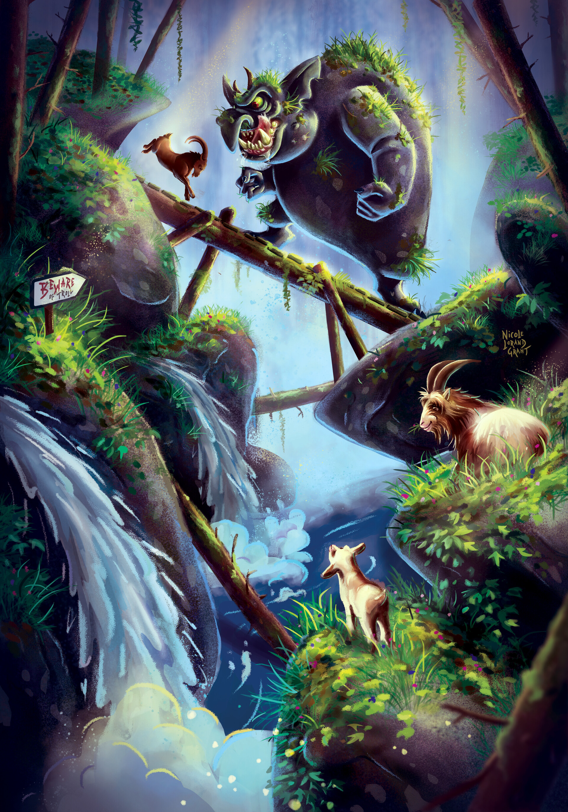 ArtStation - The Three Billy Goats Gruff