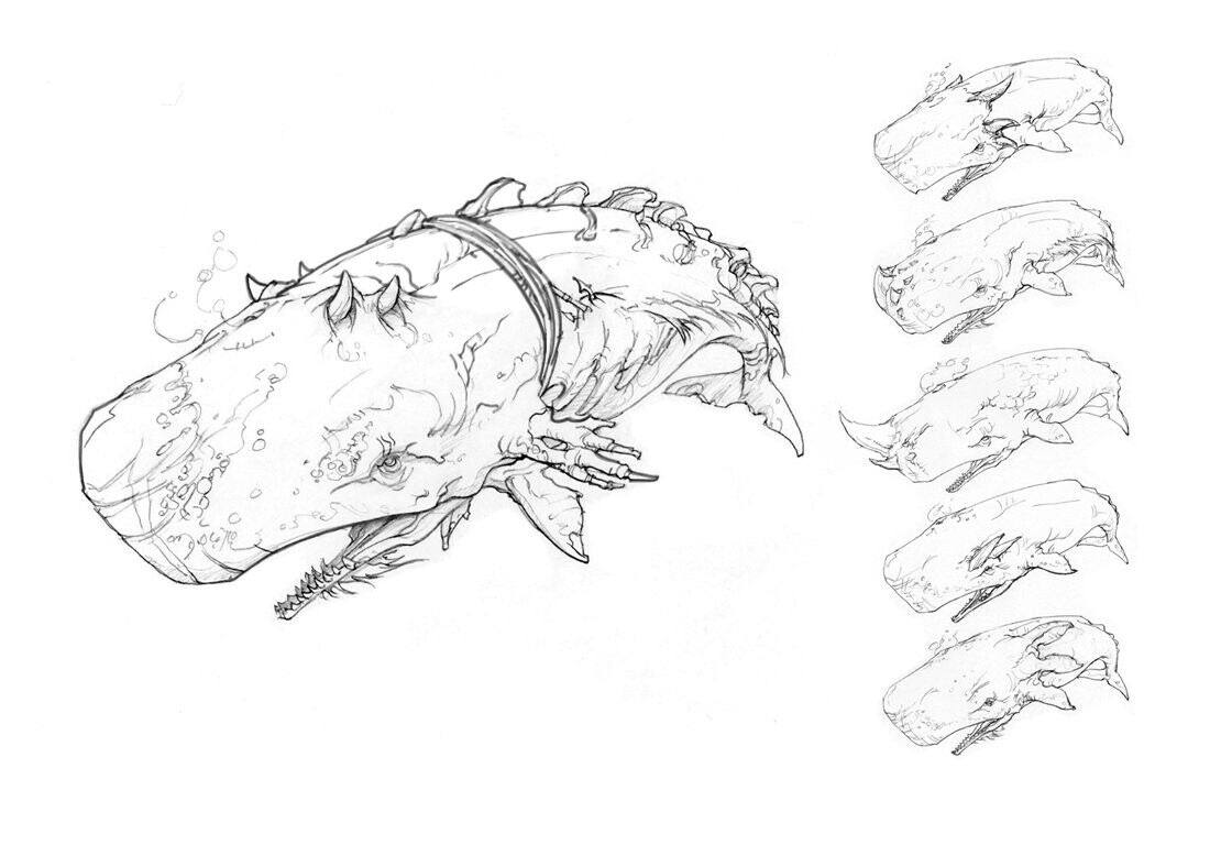 ArtStation - Moby Dick creature, character, texture design