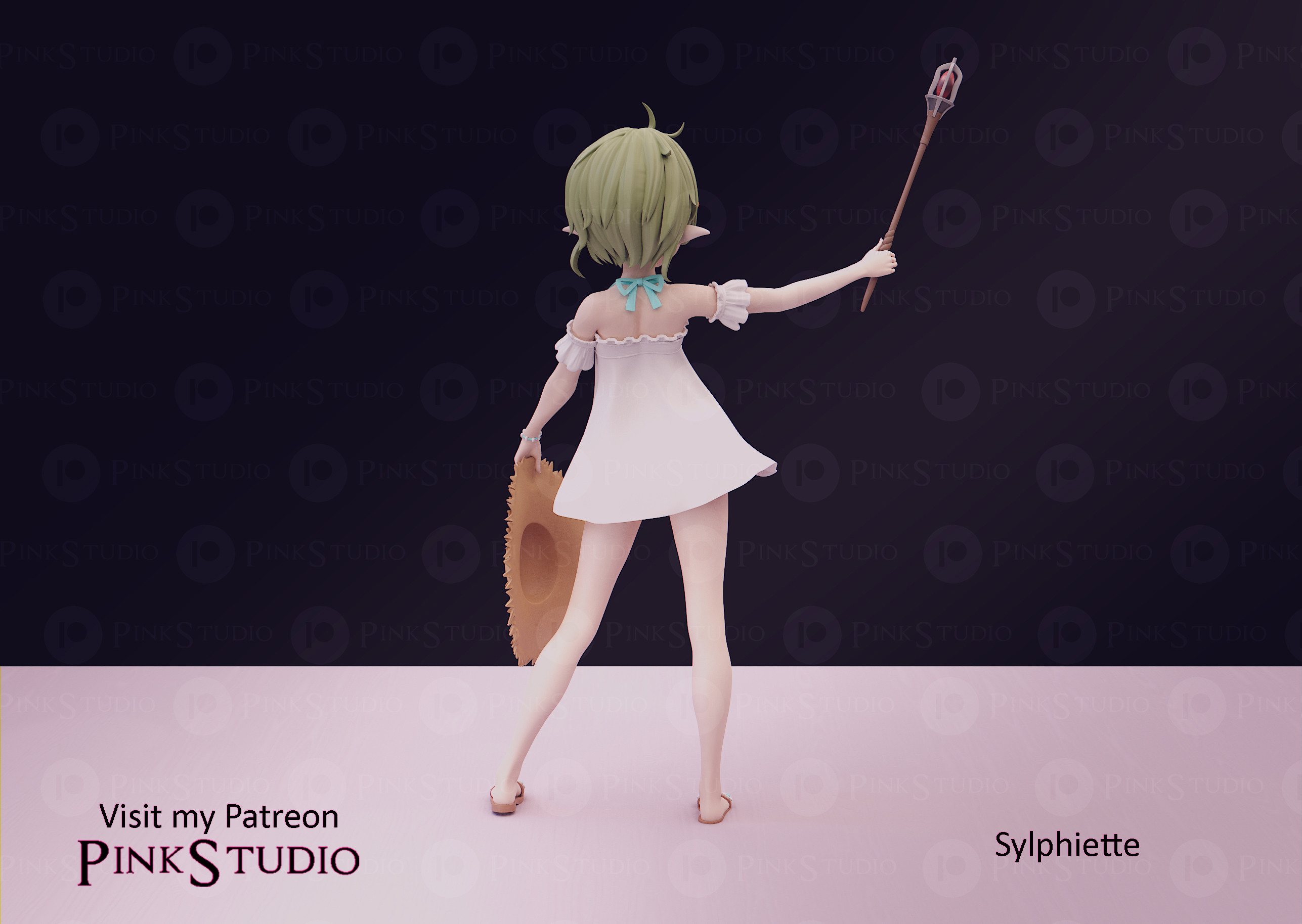 PinkStudio - mushoku tensei - Sylphiette WIP