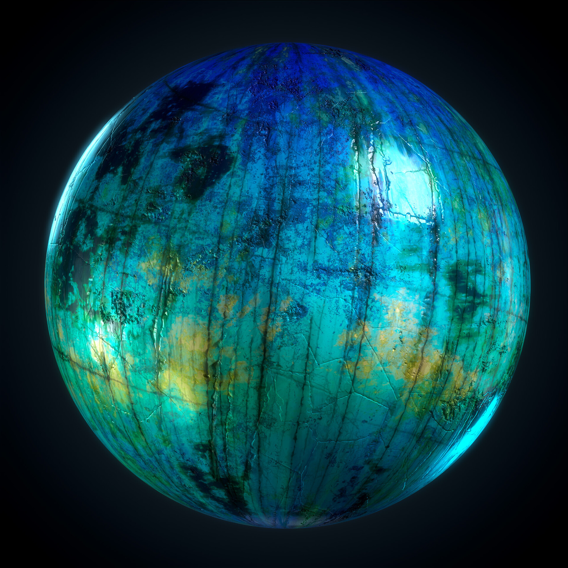 ArtStation - Crystal material (Labradorite) VOL 22 - SBS & Sbsar