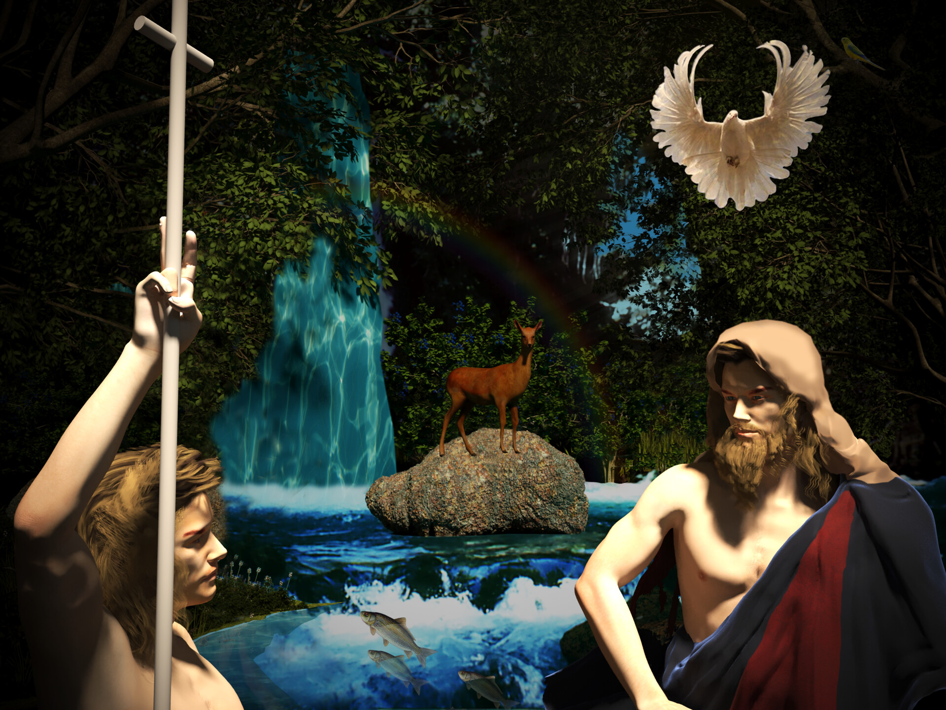 ArtStation - At the source of the Jordan River