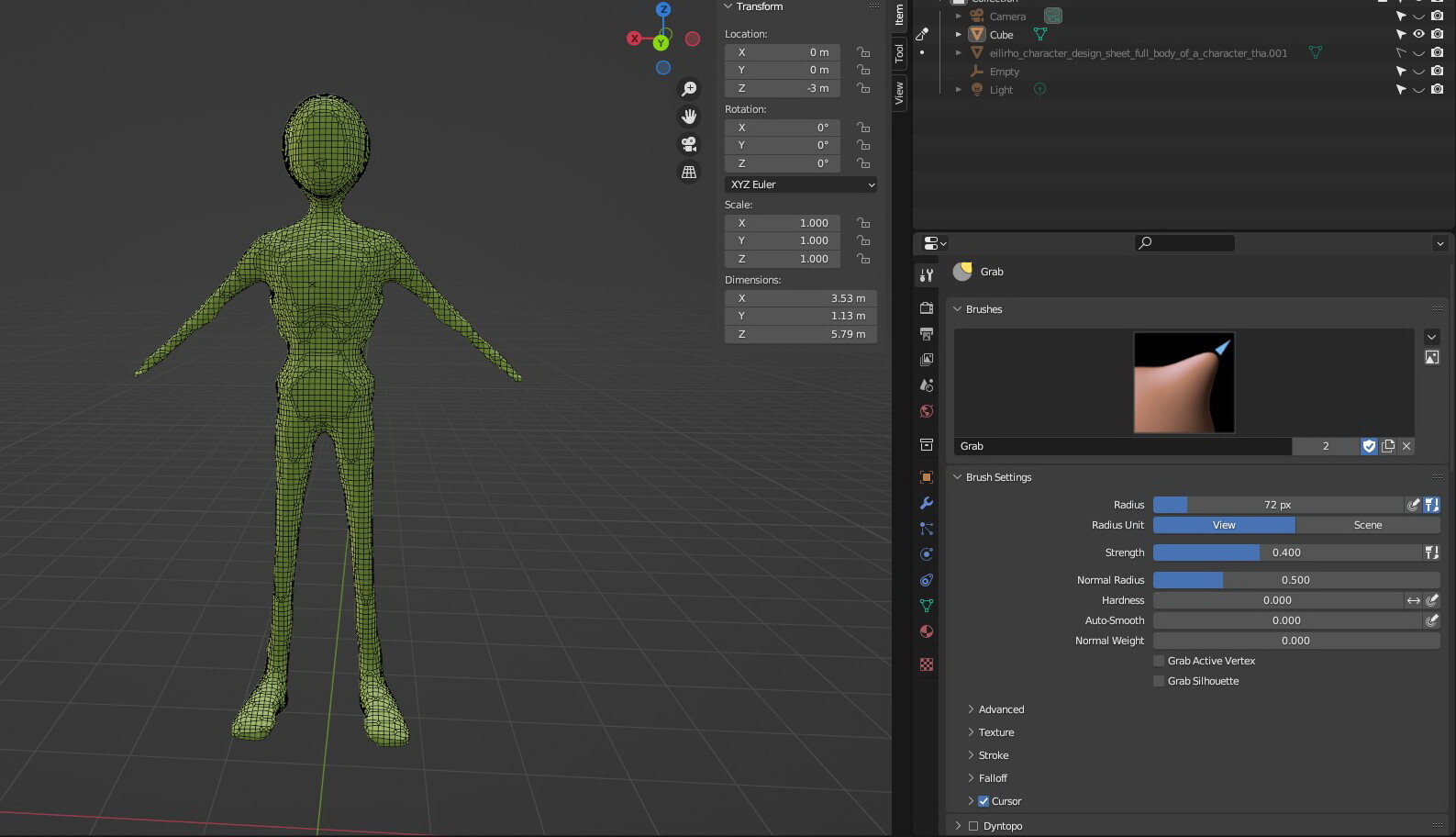ArtStation - blender character