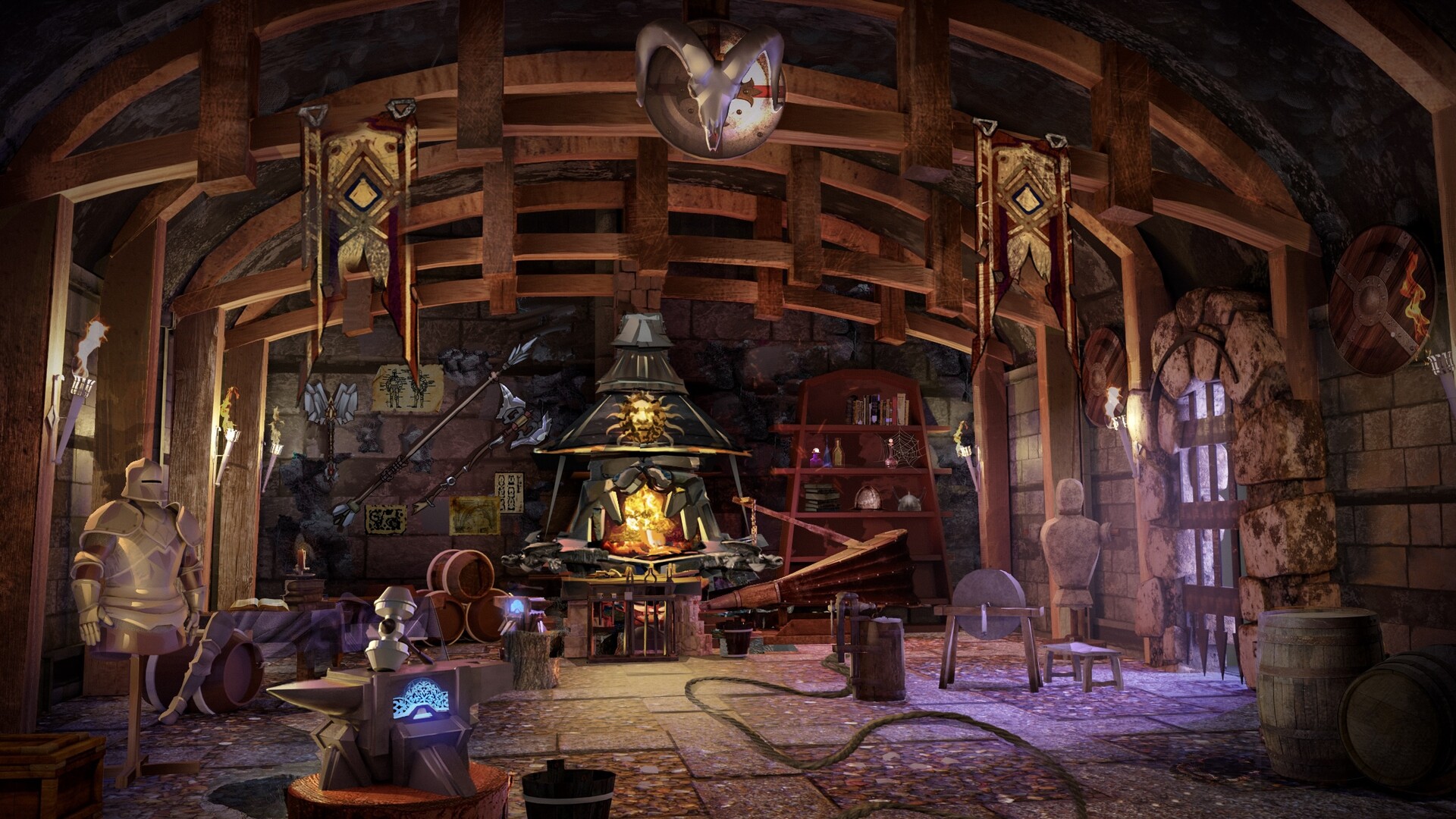 ArtStation - Medieval forge interior
