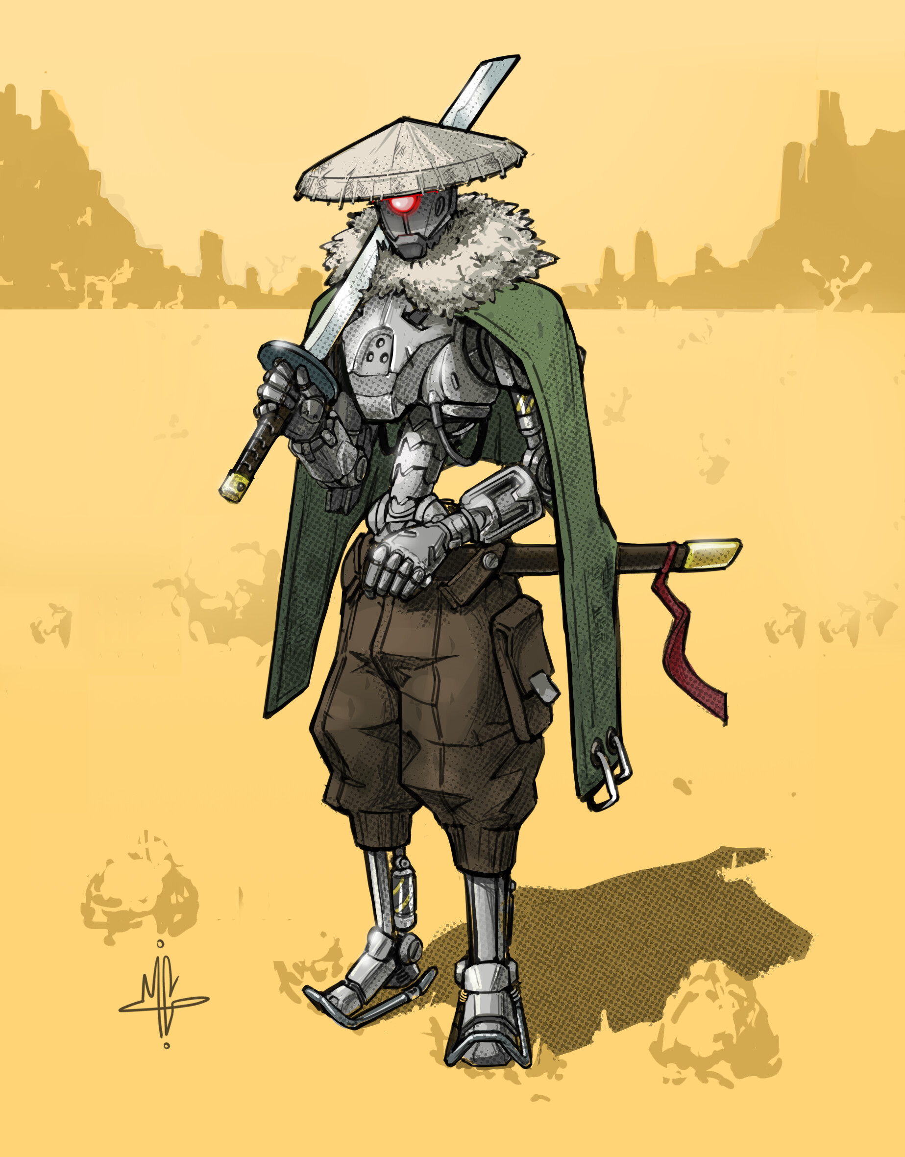ArtStation - Desert Samurai