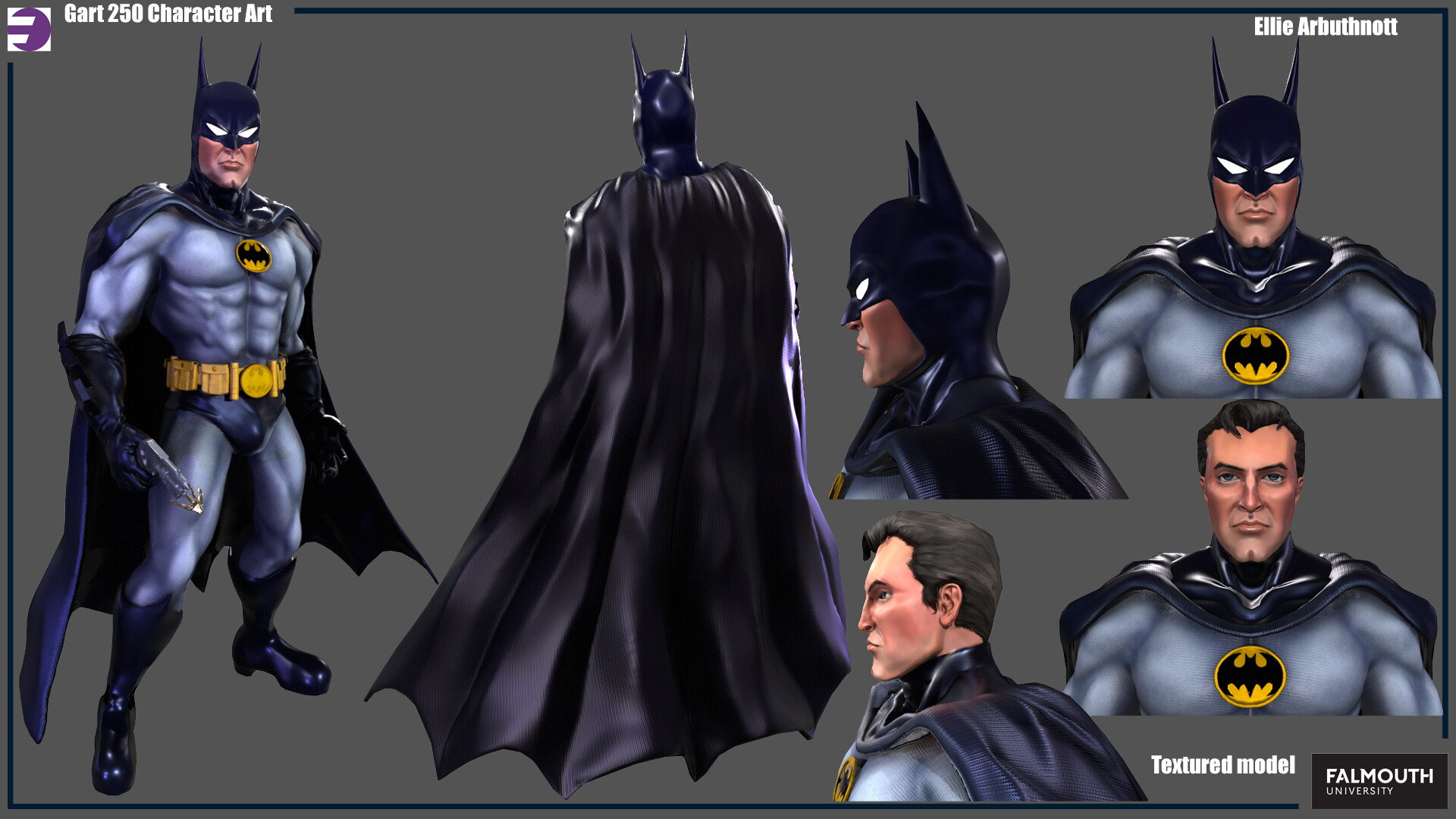 Ellie Arbuthnott - Batman 3D model and concept