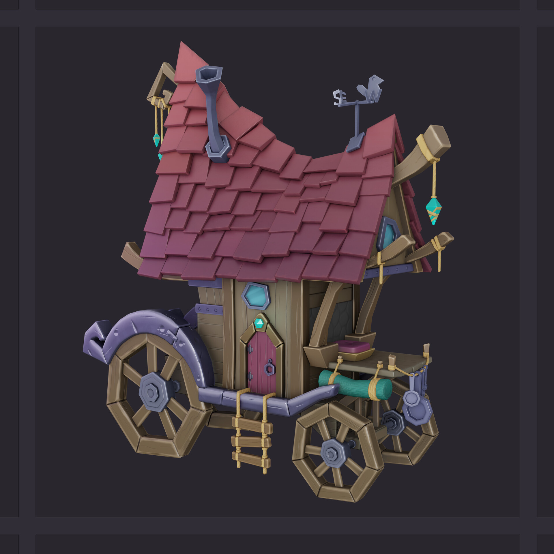 ArtStation - Stylized Wagon