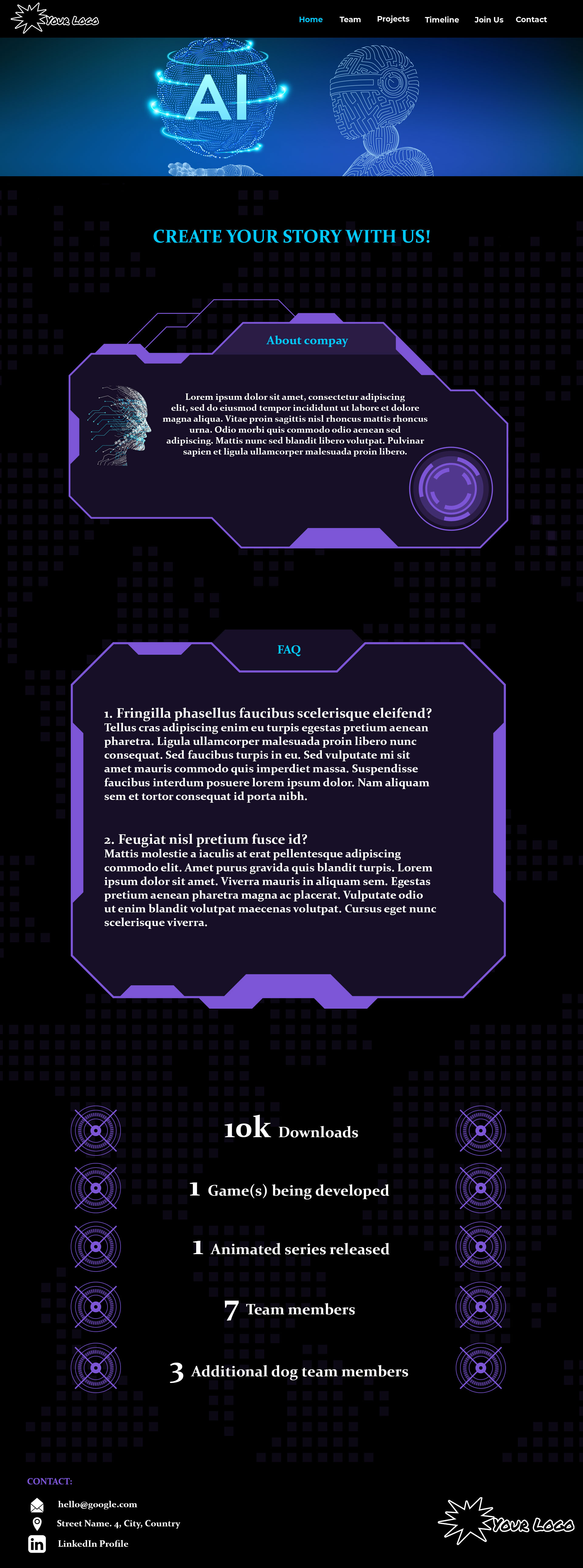 ArtStation - web design AI theme