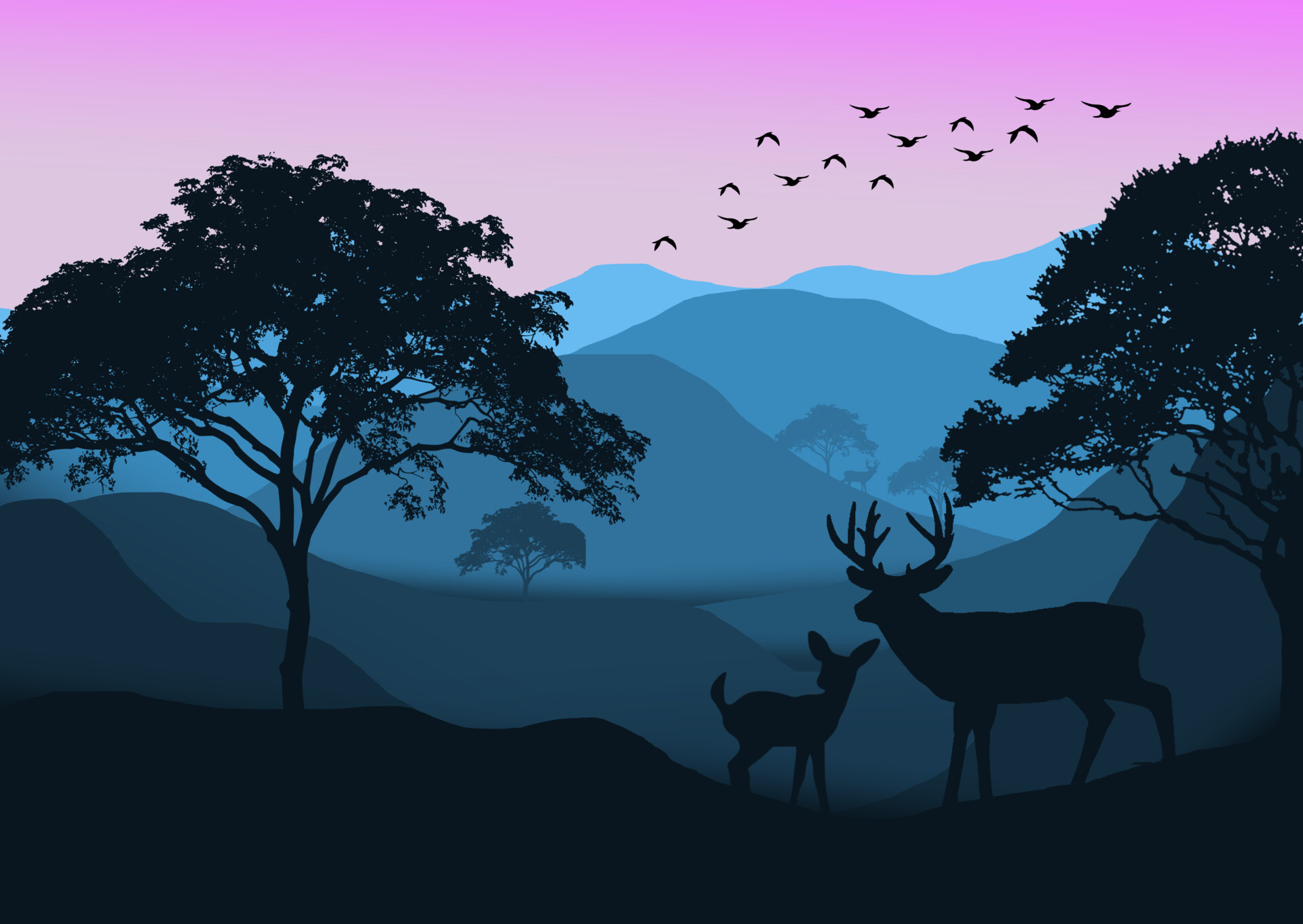 ArtStation - VECTOR LANDSCAPE ART