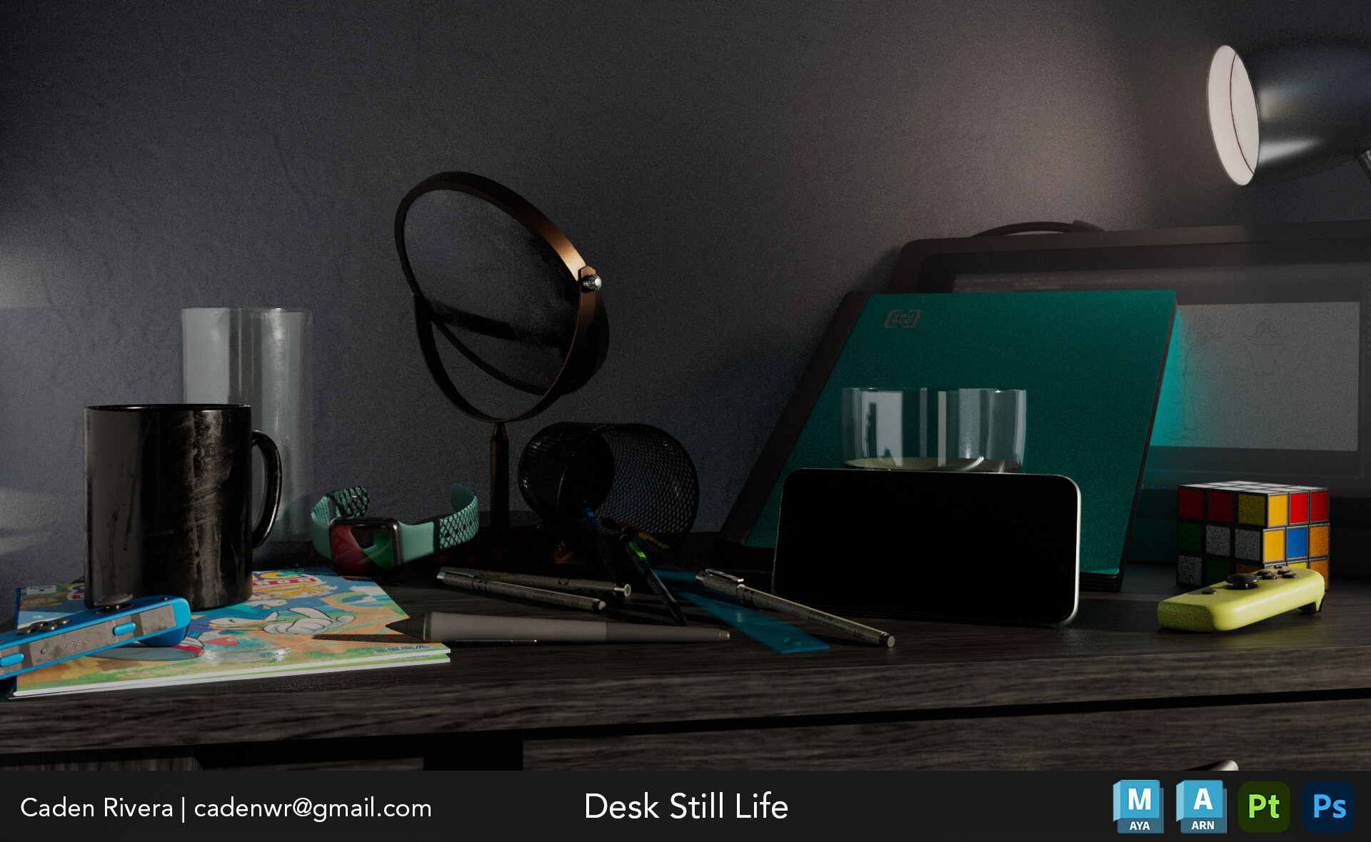 ArtStation - Desk Still Life