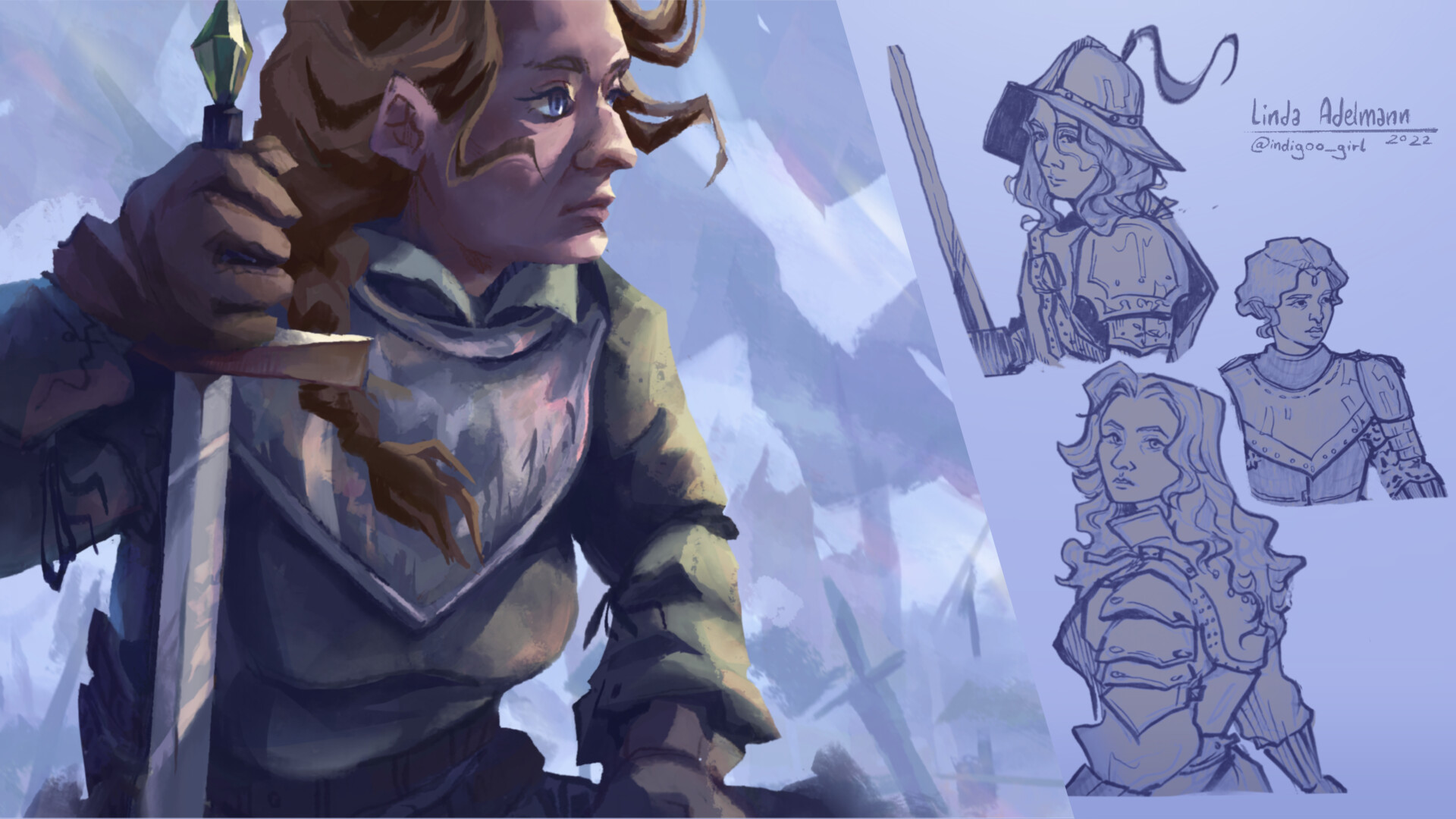 ArtStation - some [proper] female knights - 1