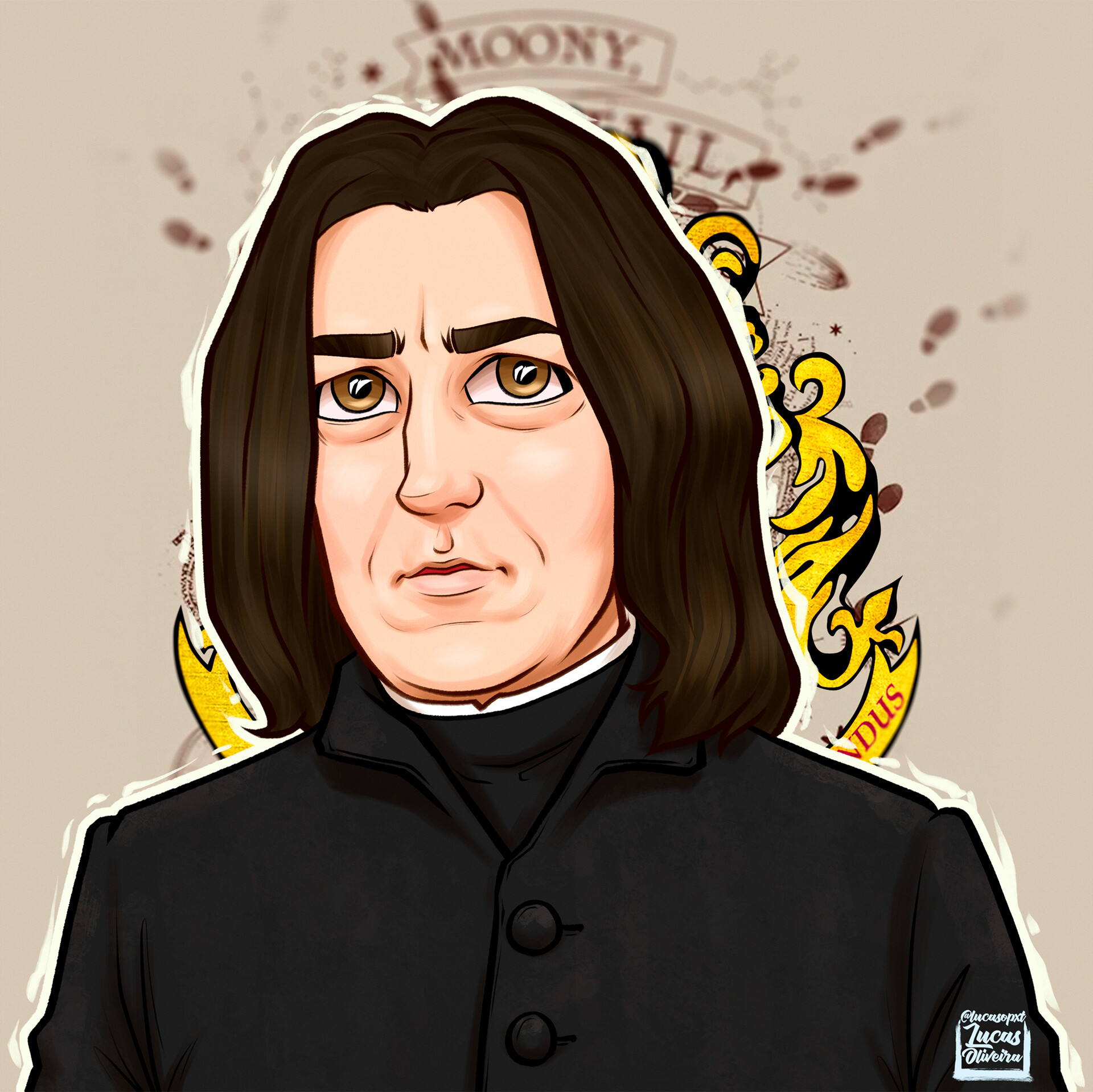 snape cartoon drawing