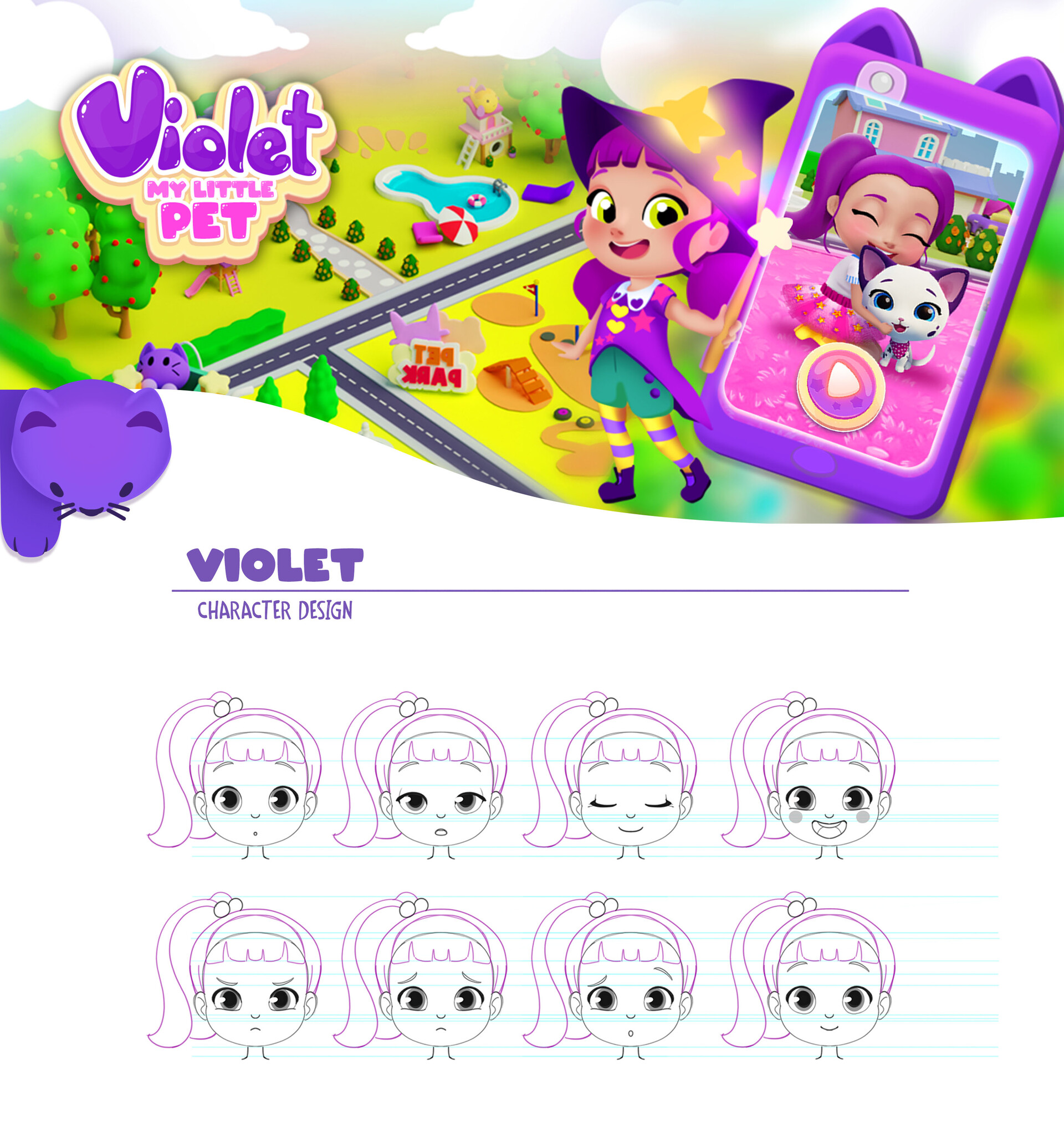 ArtStation - Violet - My Little Pet - GAME ART