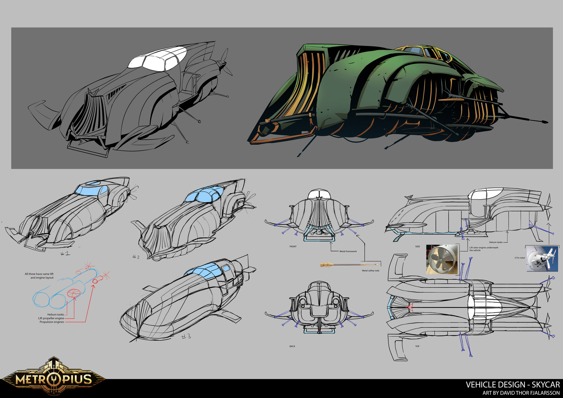 David Thor Fjalarsson - Metropius - Vehicle Concept Art