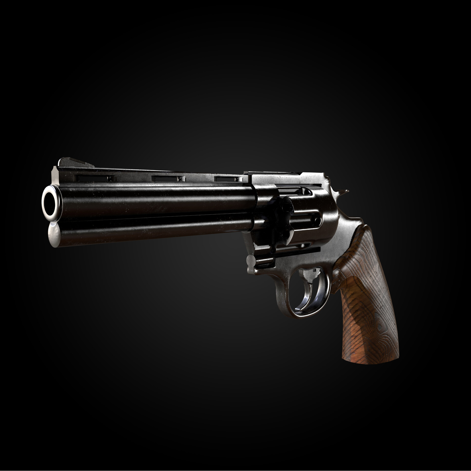 ArtStation - Study 1. Revolver inspired by the iconic 357 Python Colt ...