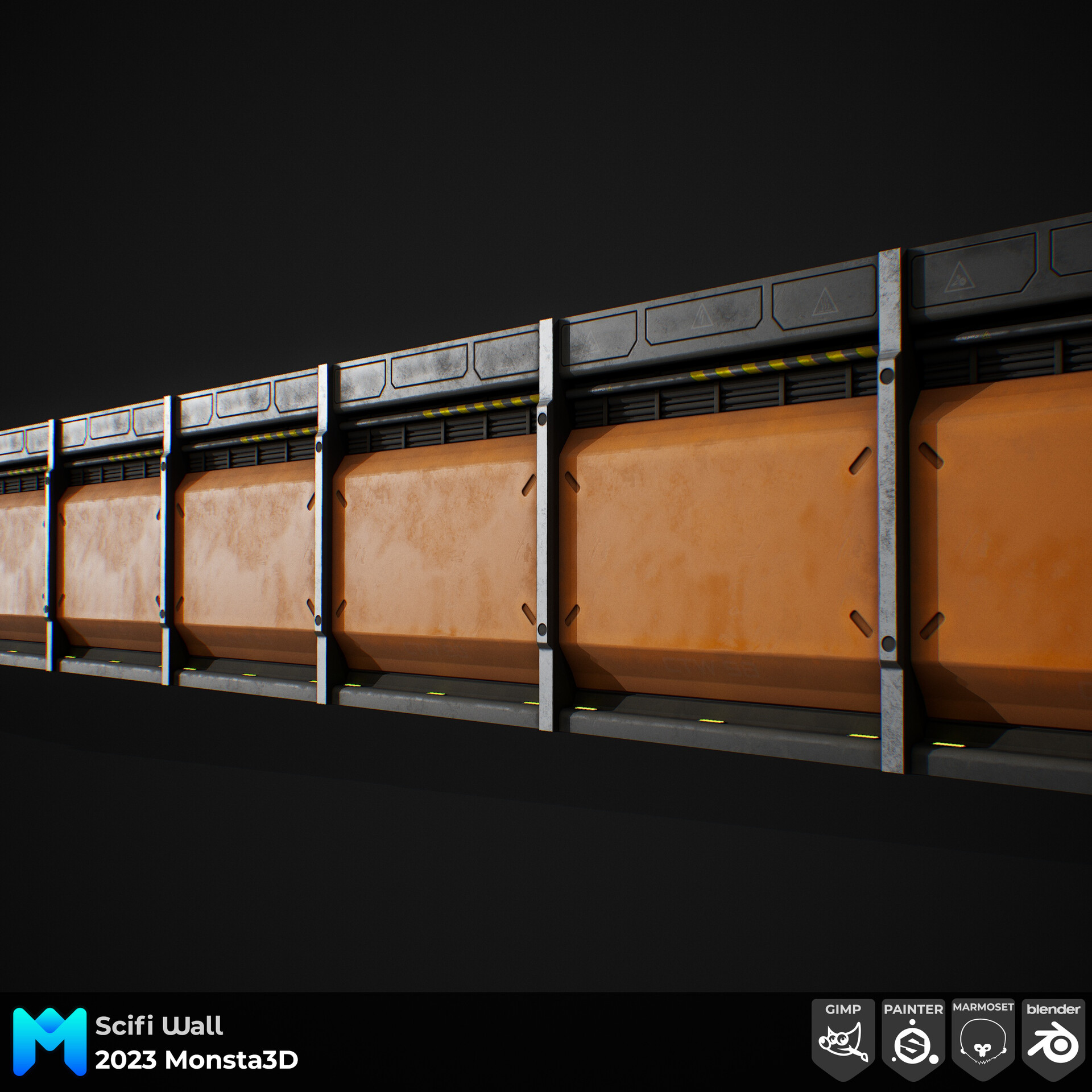 ArtStation - scifi wall