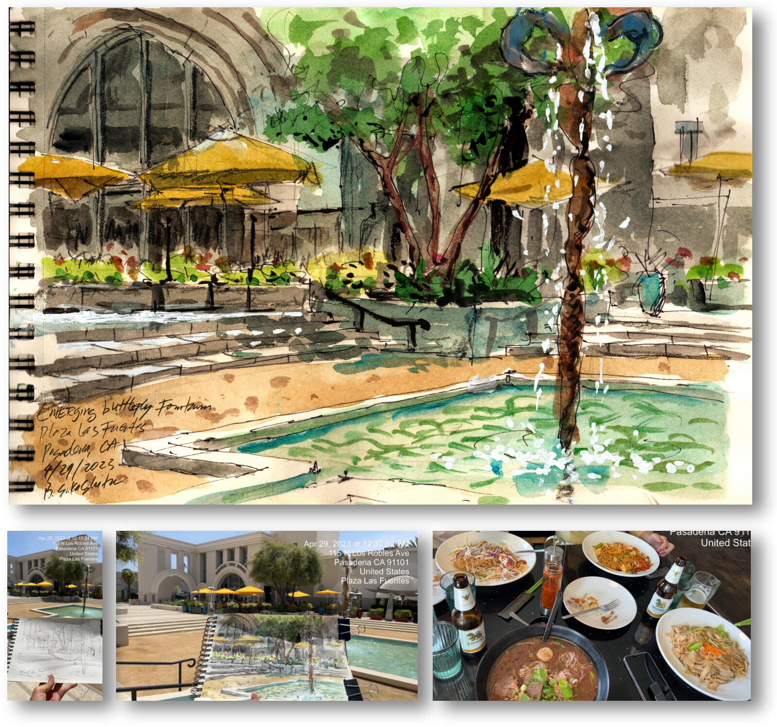 ArtStation - Emerging Butterfly Fountain