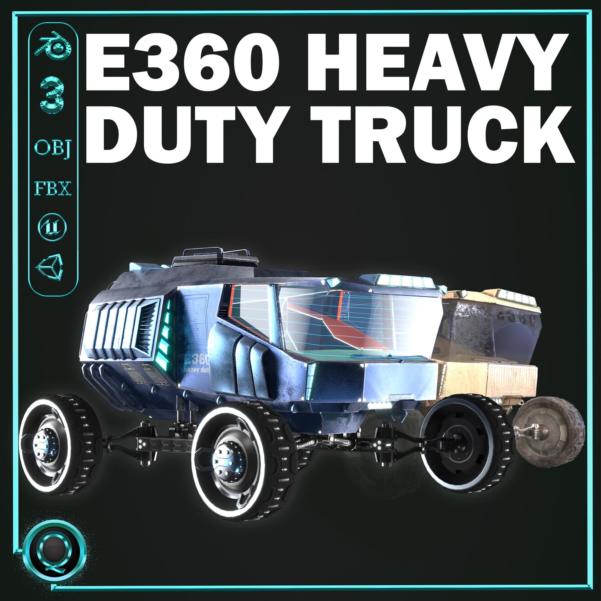 ArtStation - E360 heavy Duty Truck new update