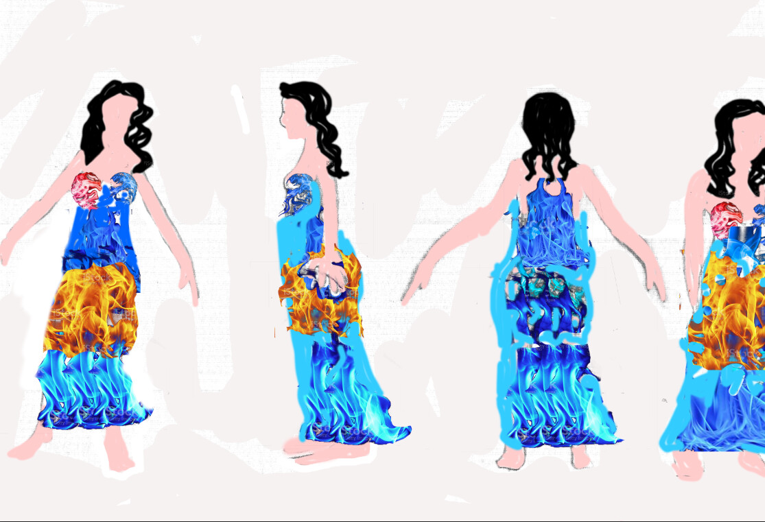 ArtStation - flame lady