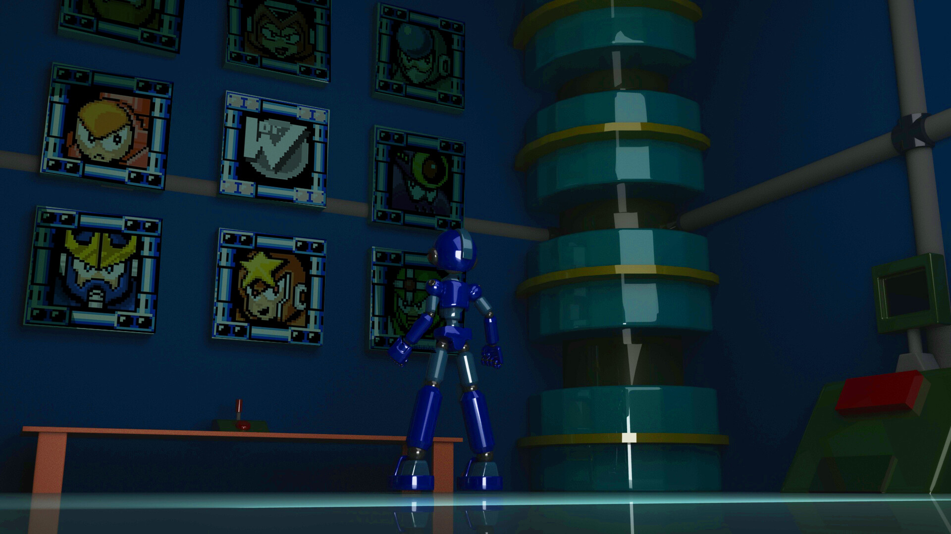 ArtStation - 3D mega - man modeling