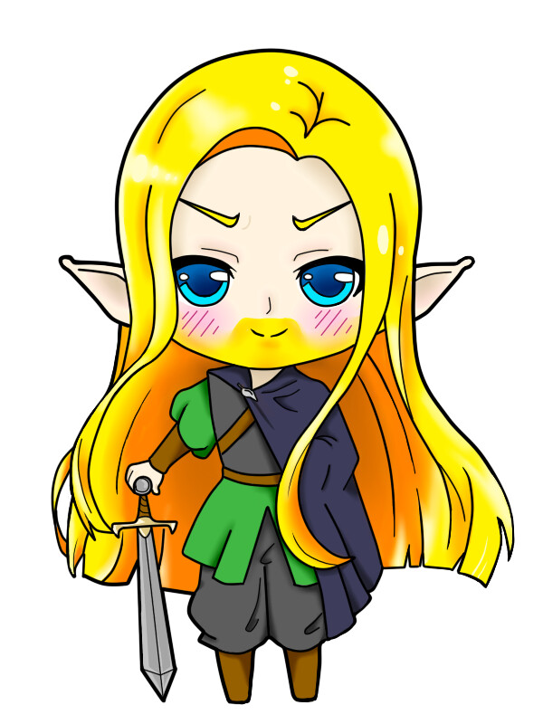 Amber O'Dell - Elf Chibi