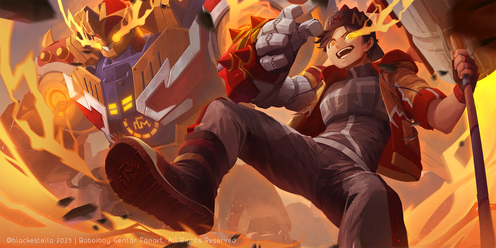 ArtStation - Boboiboy Gentar