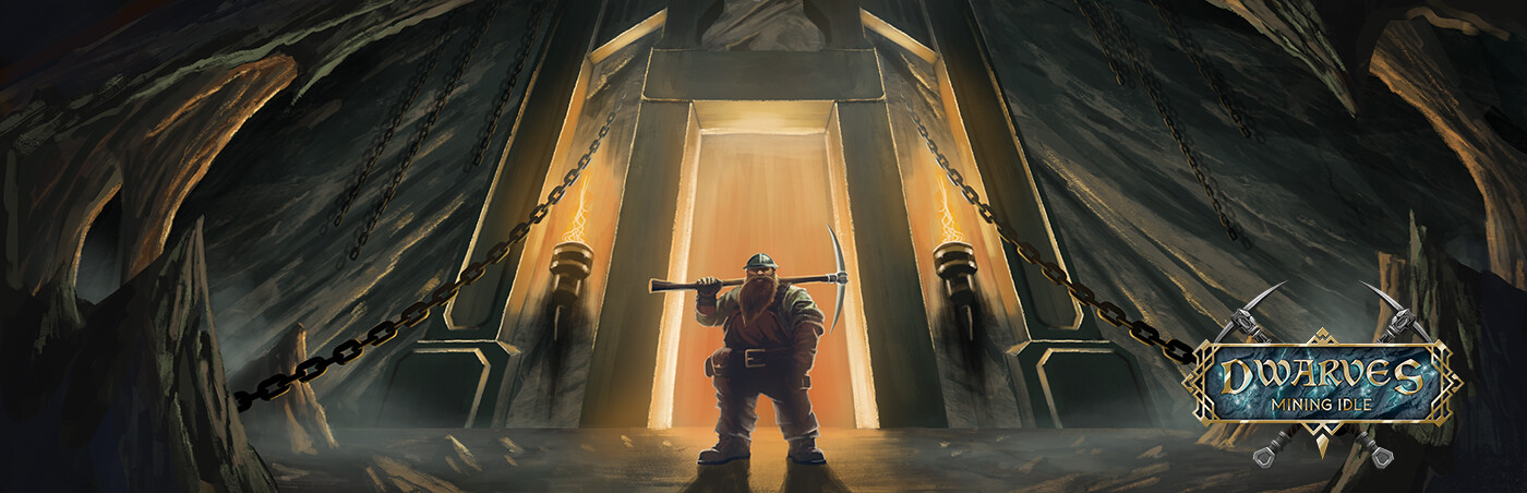 ArtStation - Dwarves Mining Idle
