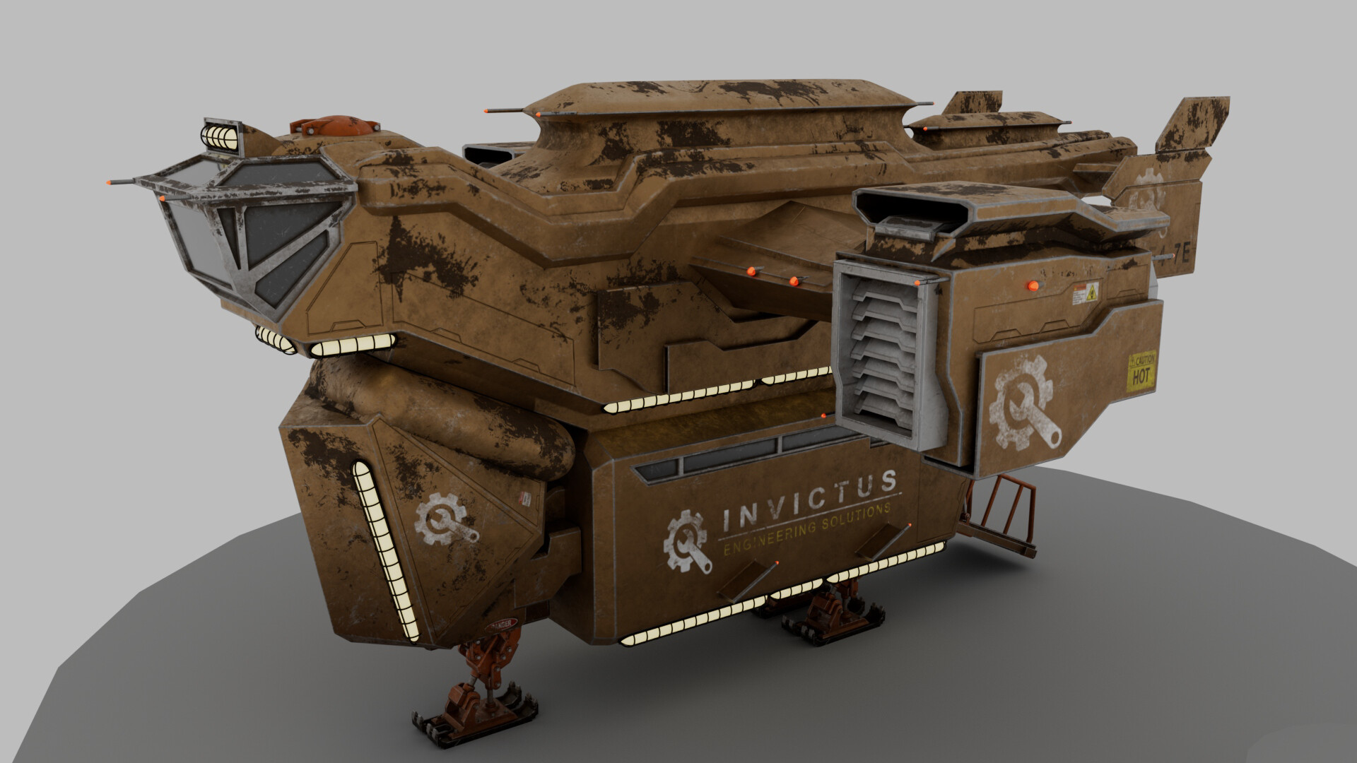 ArtStation - Dystopian Dropship Design