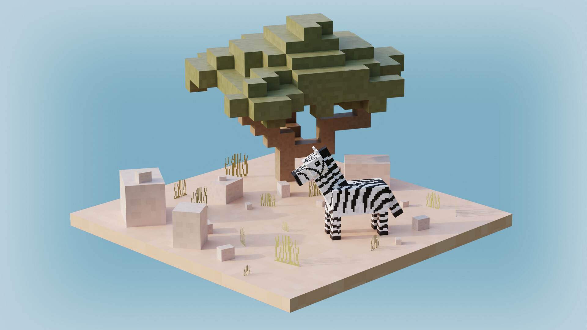 ArtStation - Voxel Savannah