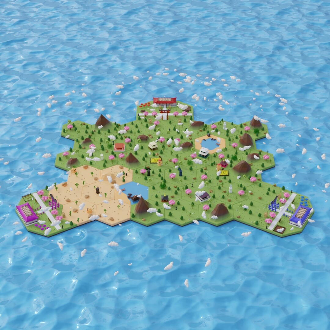 ArtStation - Metaverse Game Map