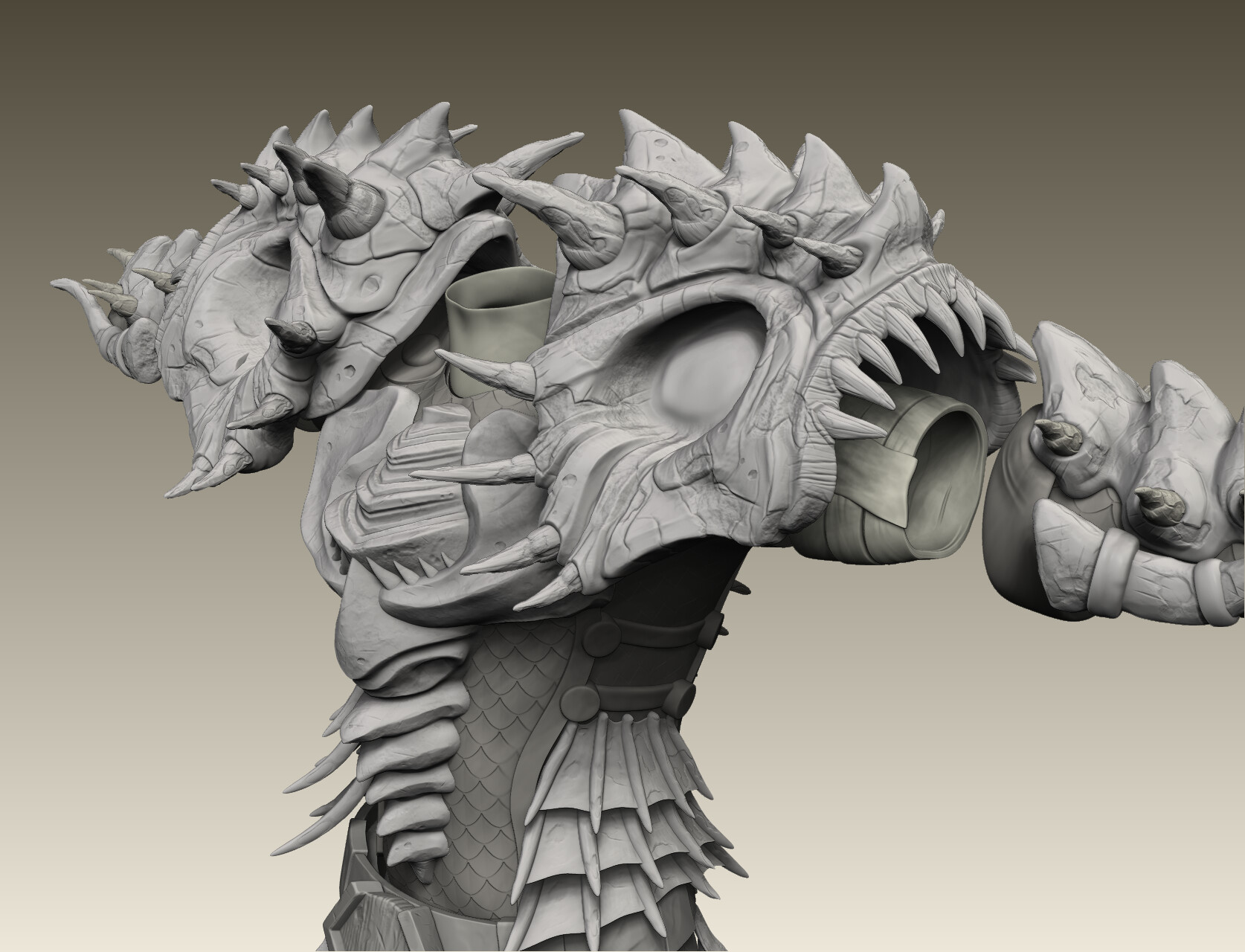 ArtStation - Fishbone armor