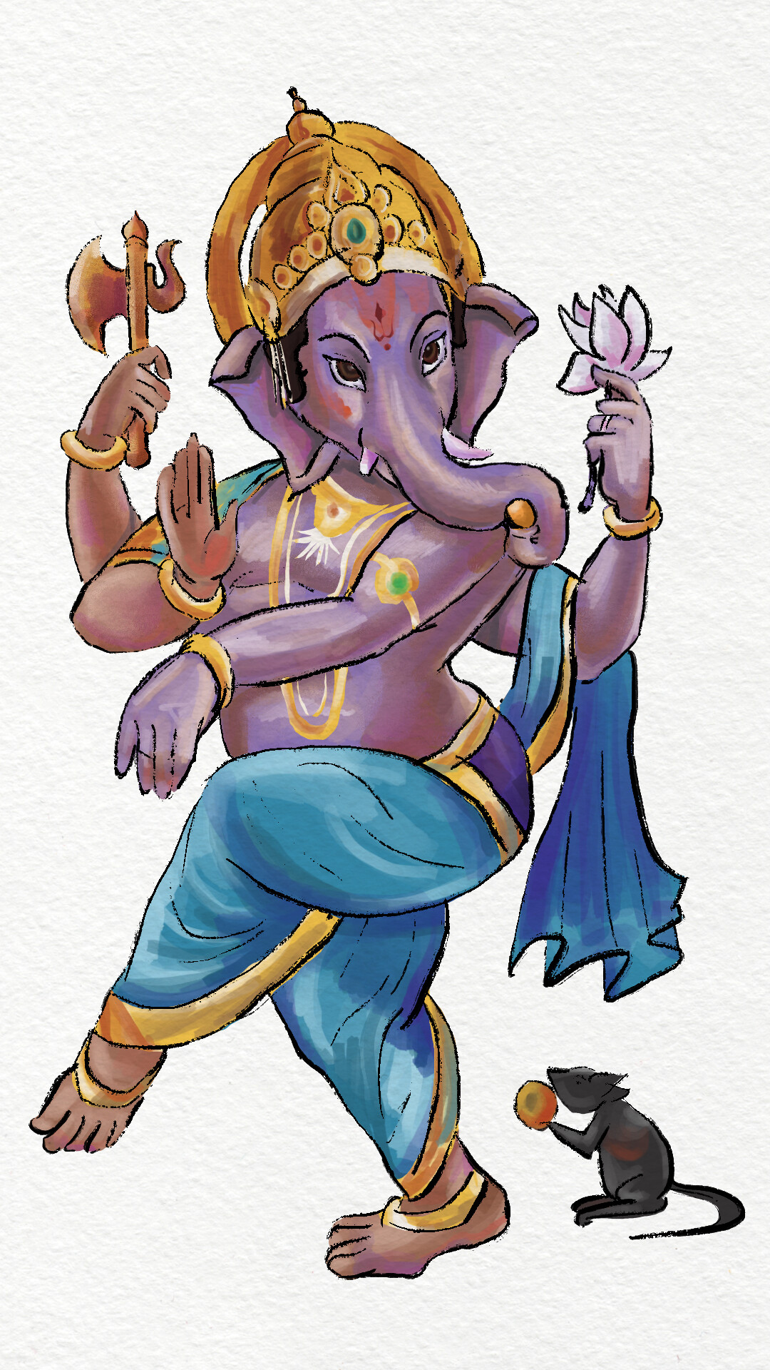 ArtStation - A stunning Lord Ganpati illustration using Procreate
