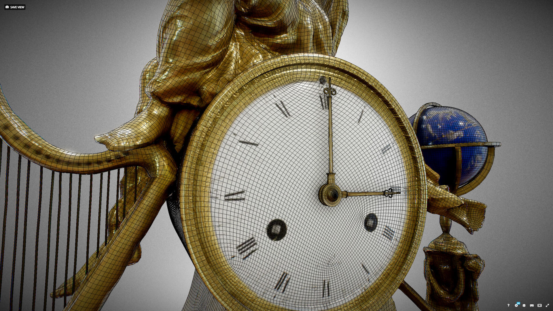 Marcin Solarz - Mantelpiece clock with a figure of Apollo | Free ...