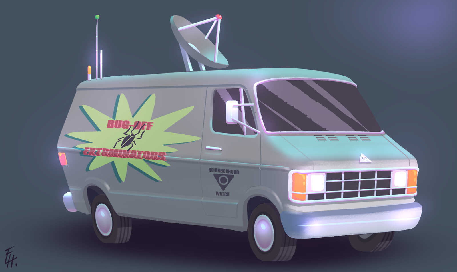 Emil Haugaard - under cover surveillance van