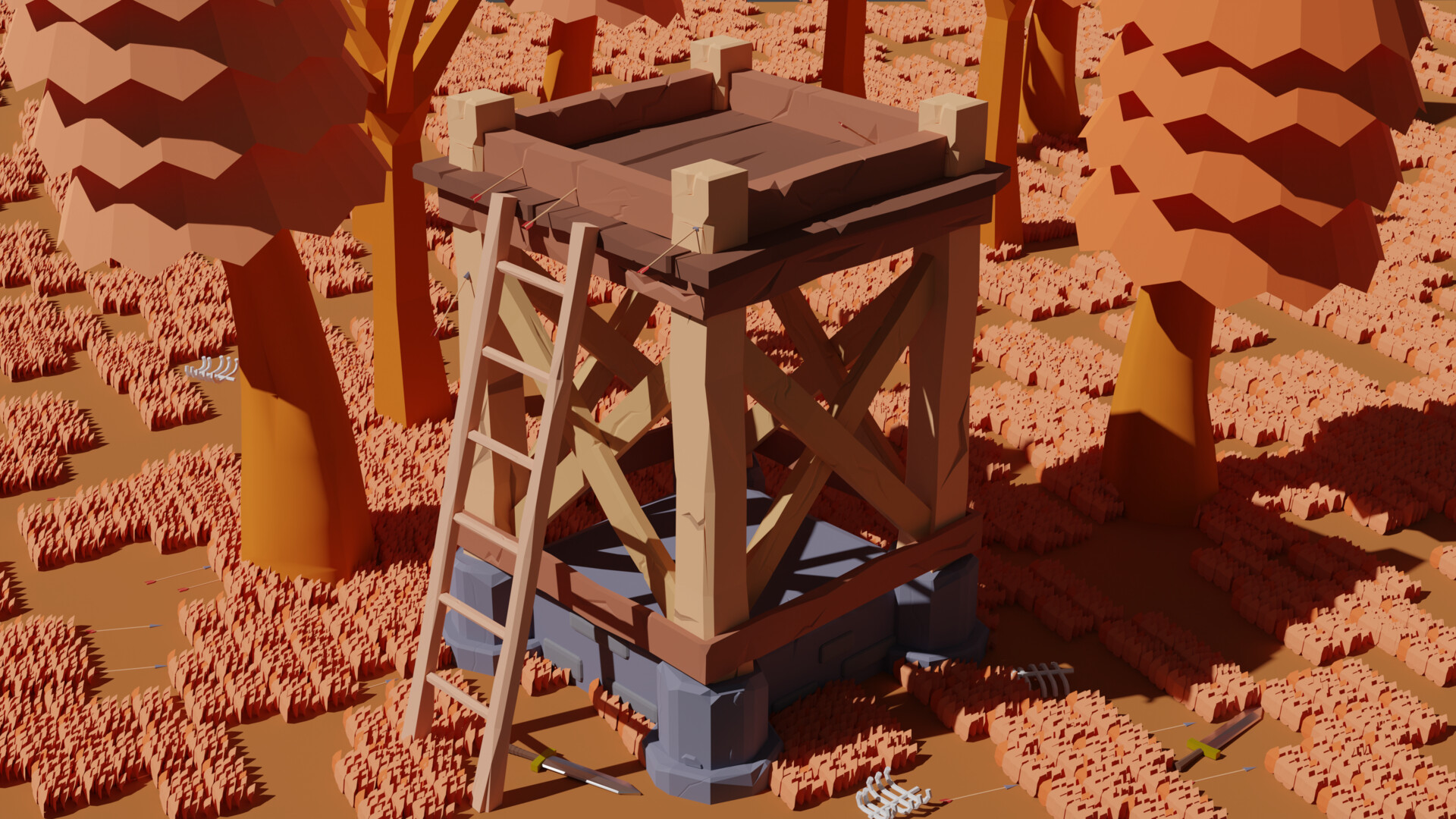 ArtStation - Tower Low Poly