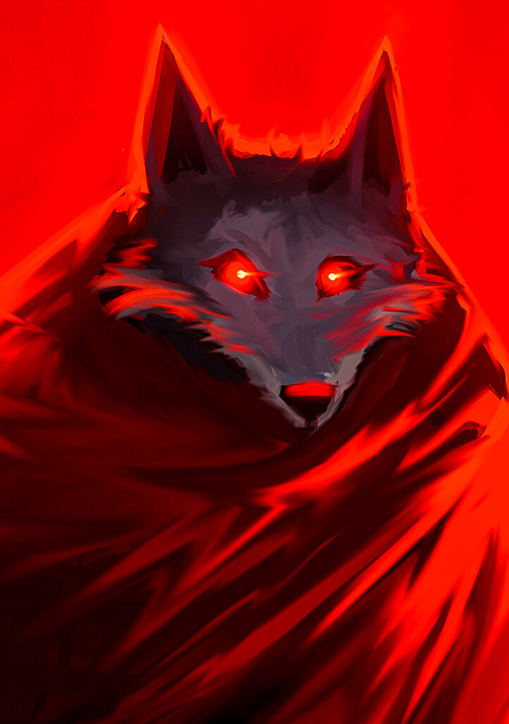 anime red wolf