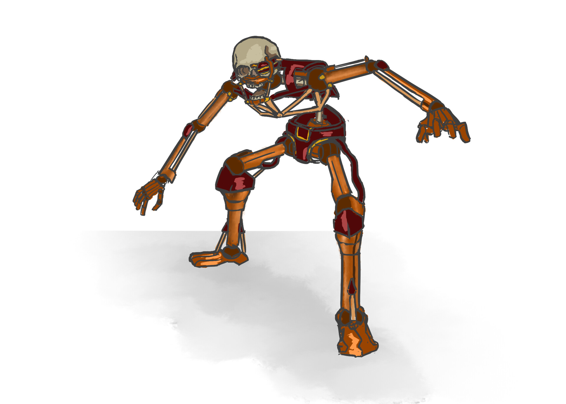 ArtStation - Fast, Fragile Automaton Concept for "Animist"